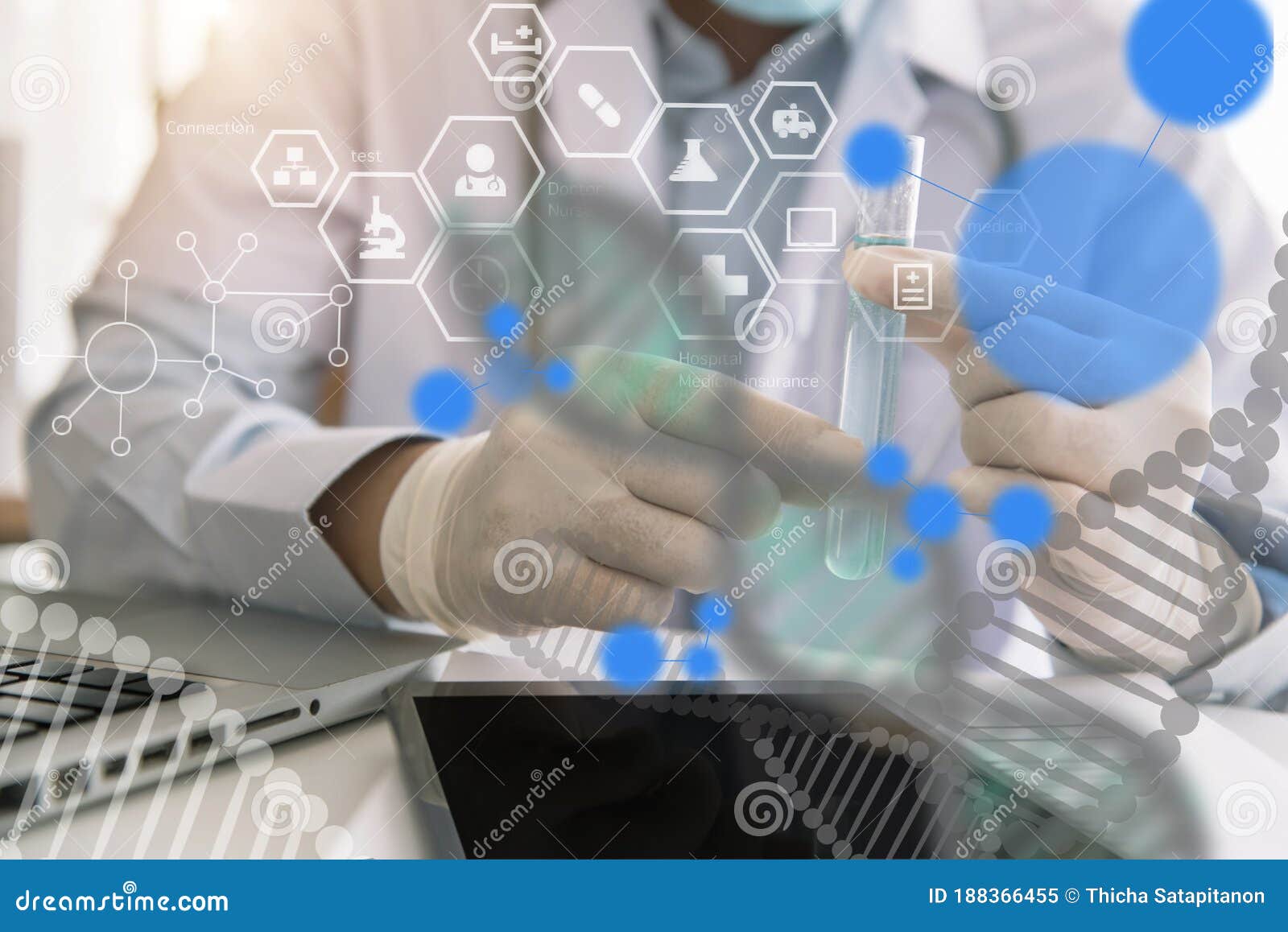 Biological Sample On The Workbench In The Microbiology Laboratory ...