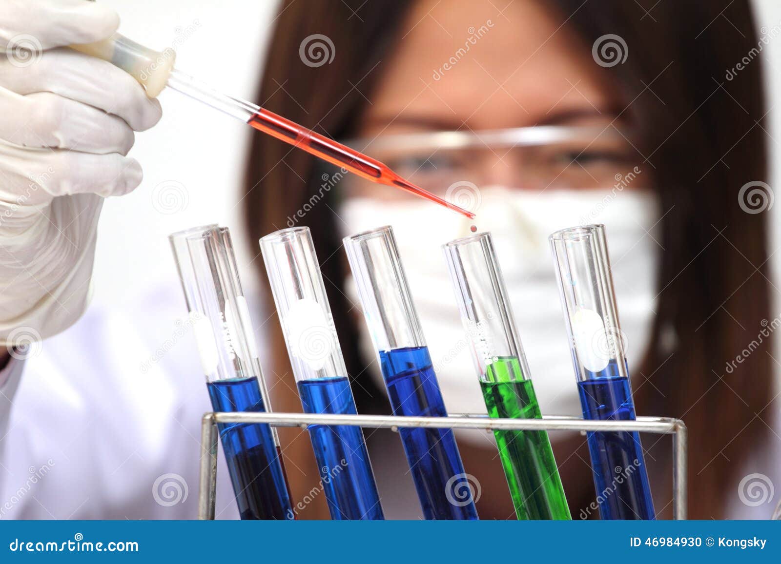 Scientist or Tech Holds Liquid Biological Sample in Gloved Hands Stock ...
