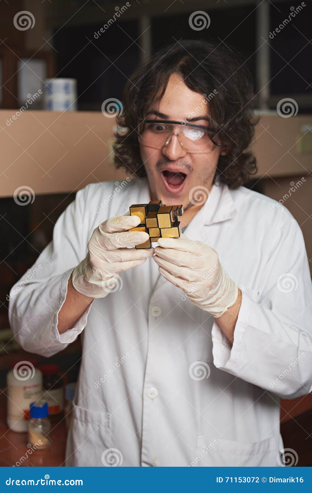 Scientist Try To Solve Problem Stock Photo - Image of biology, working ...