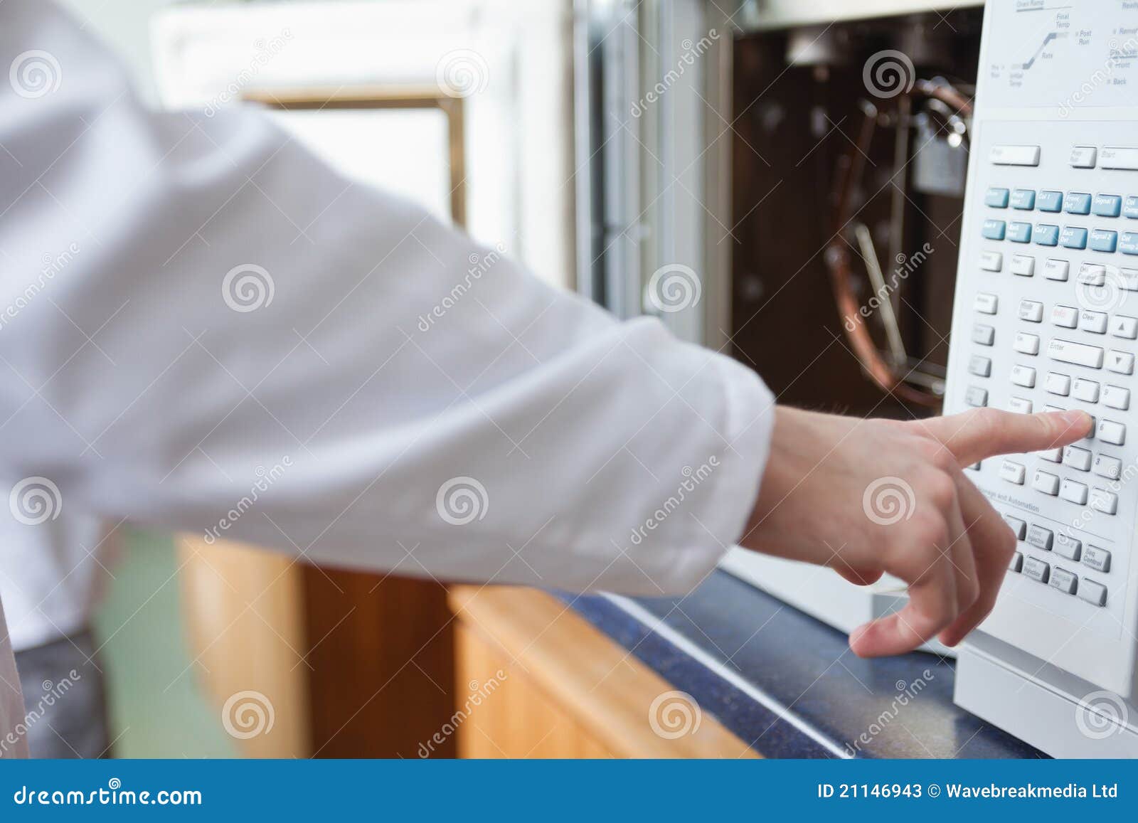 Scientist Using a Laboratory Chamber Furnace Stock Image - Image of ...