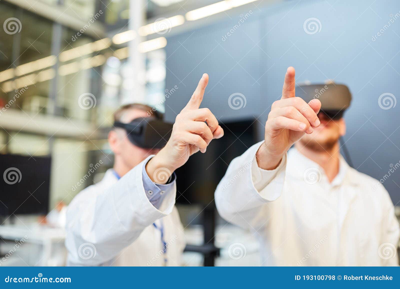Scientist Using VR Glasses for Medicine Research Stock Photo - Image of ...