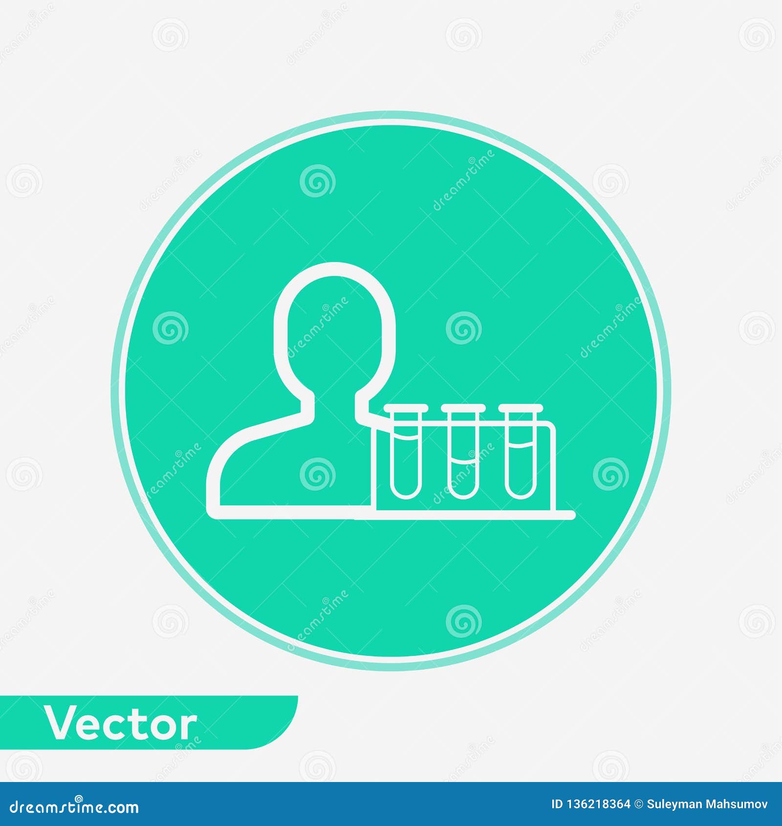 Scientist Vector Icon Sign Symbol Stock Vector - Illustration of ...