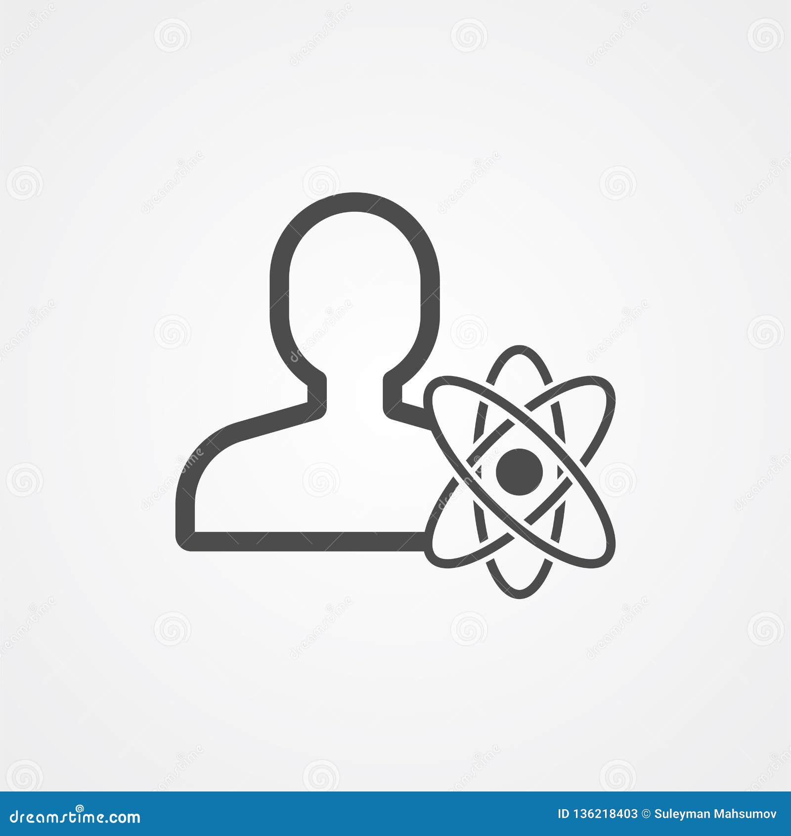 Scientist Vector Icon Sign Symbol Stock Vector - Illustration of ...
