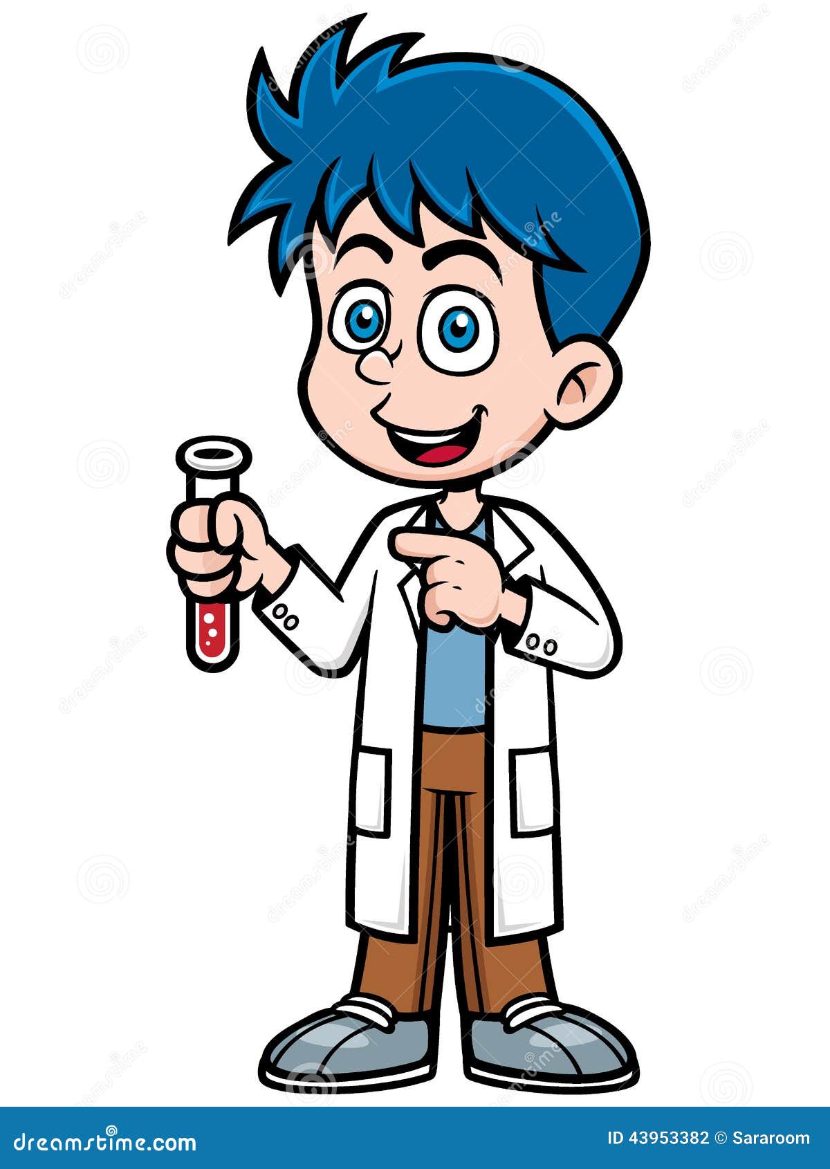 Scientist stock vector. Illustration of student, glasses - 43953382