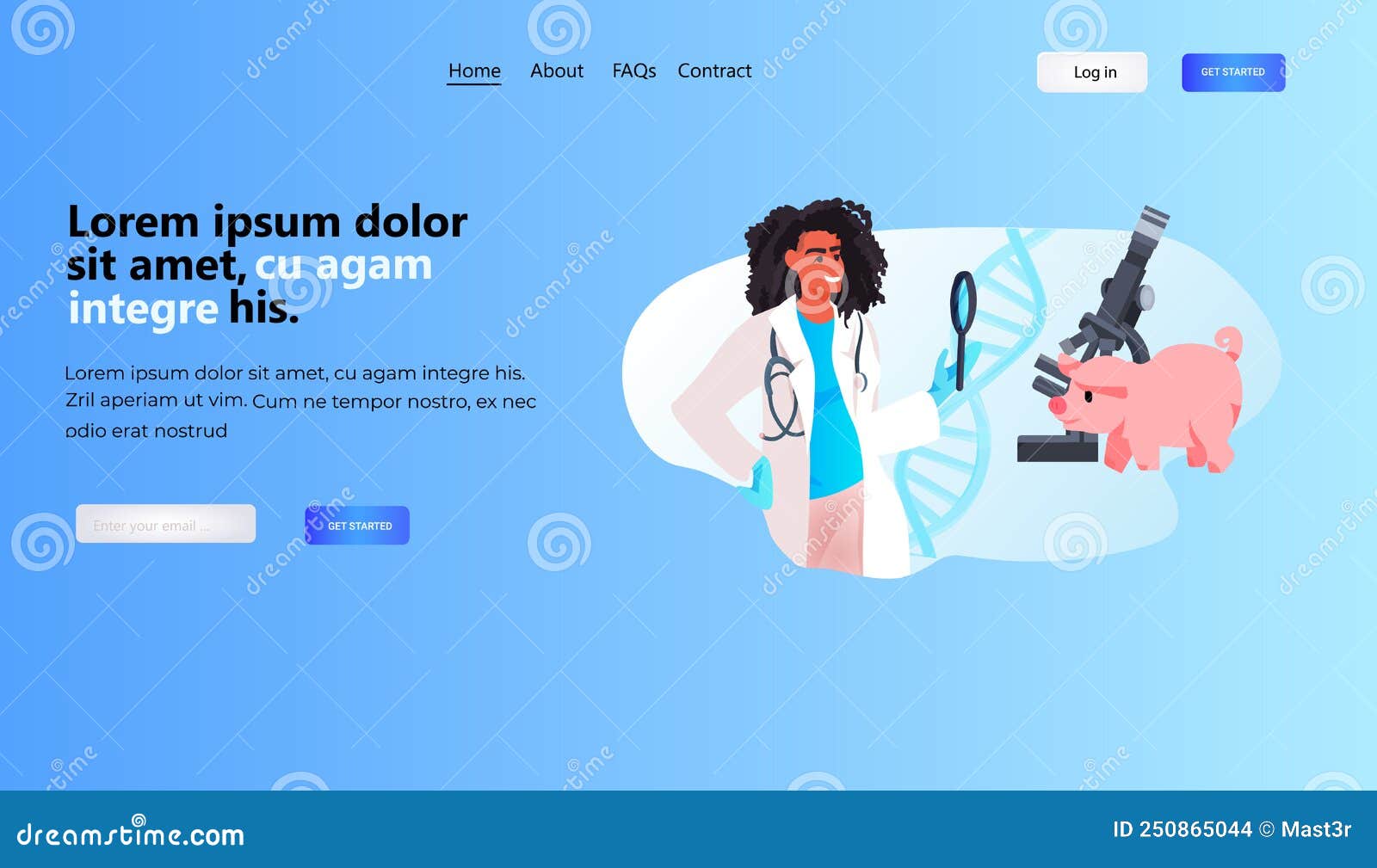 Scientist or Veterinary Worker Doing Experiments in Lab with ...