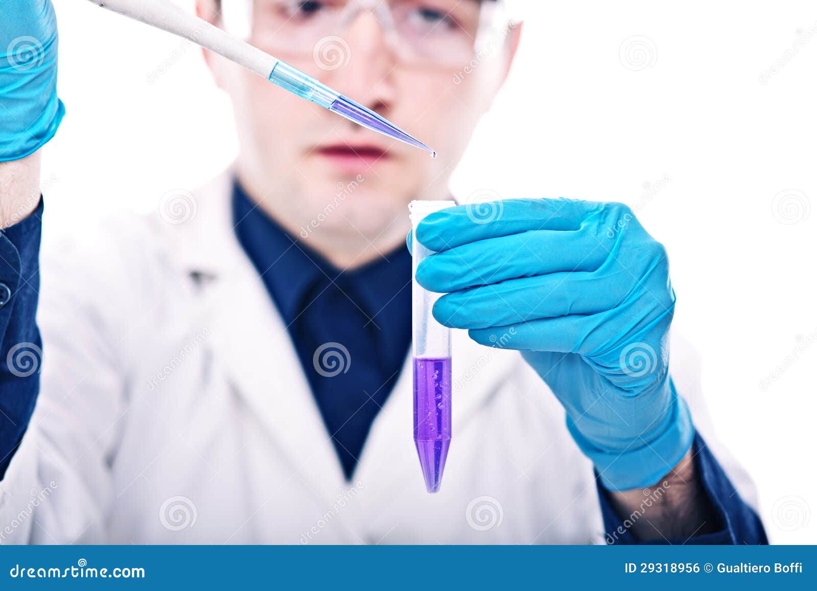 Scientist at work stock photo. Image of doctor, analyzing - 29318956