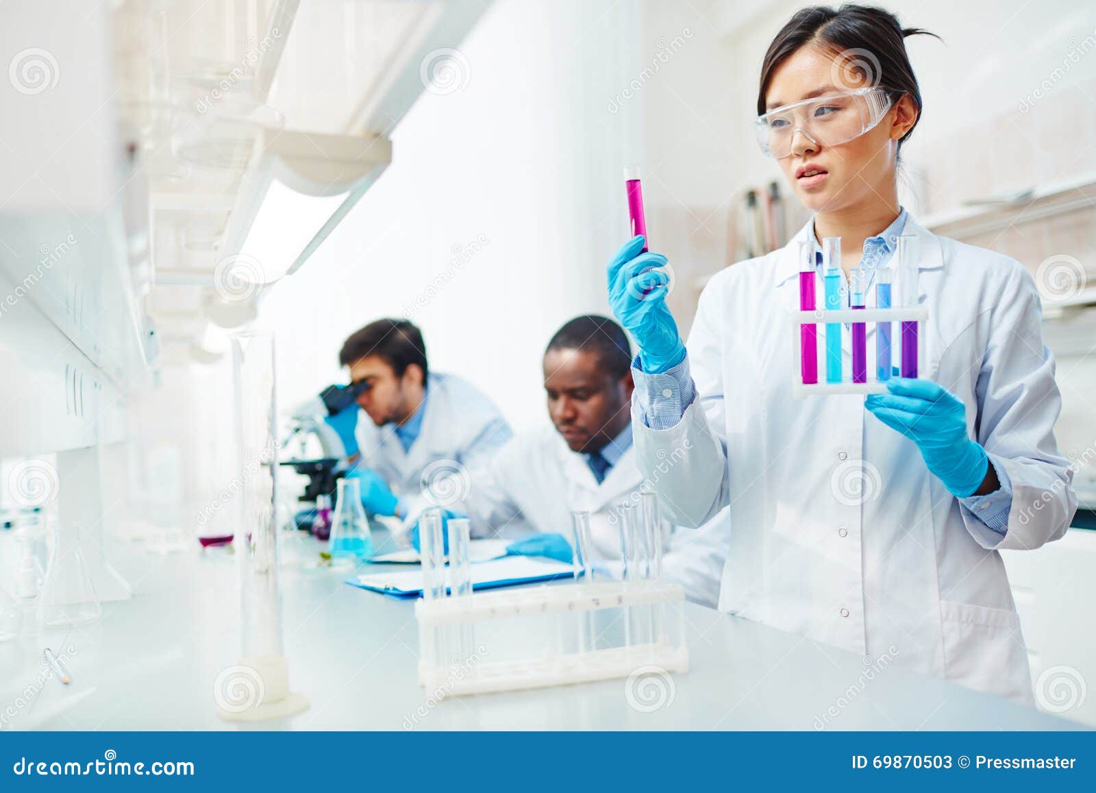 Scientist at work stock image. Image of biochemistry - 69870503