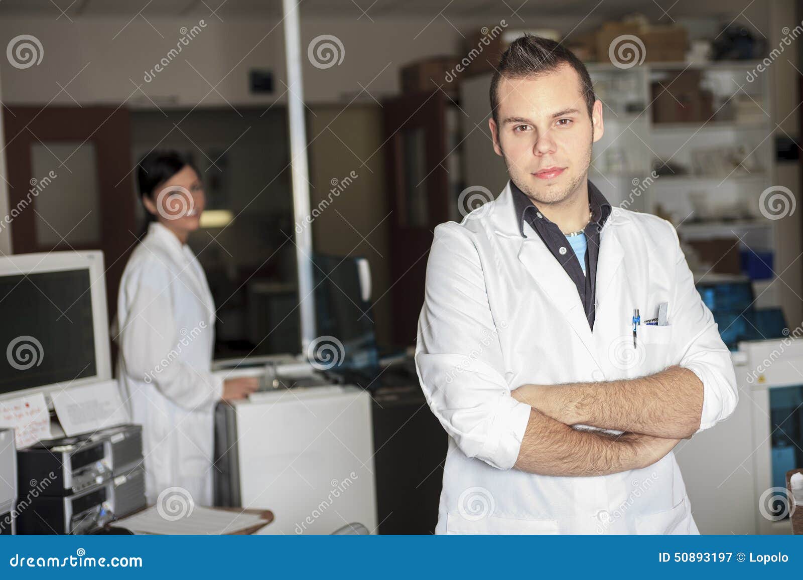 Scientist at Work in a Laboratory Stock Image - Image of chemical ...