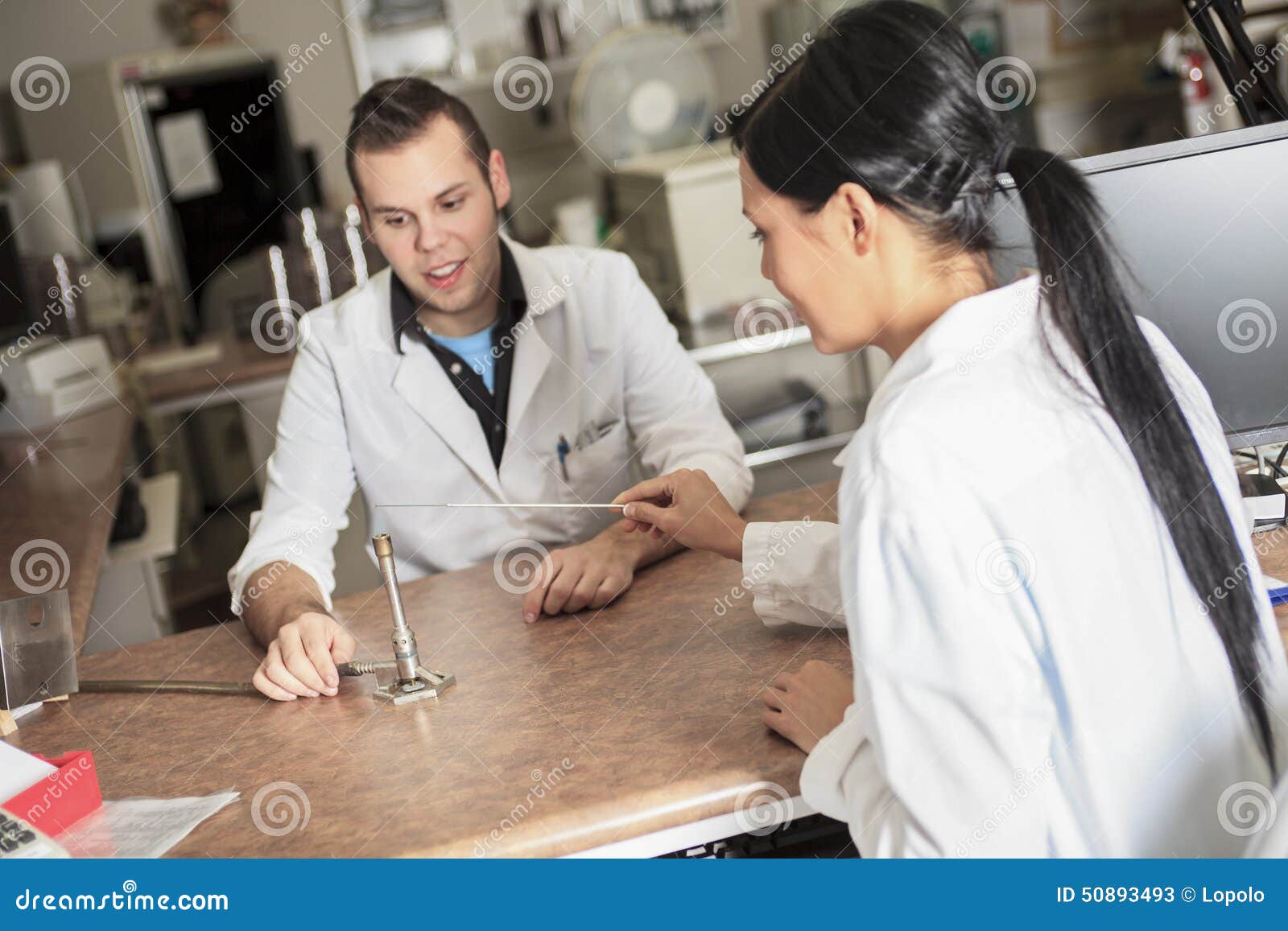 Scientist at Work in a Laboratory Stock Image - Image of clipboard ...