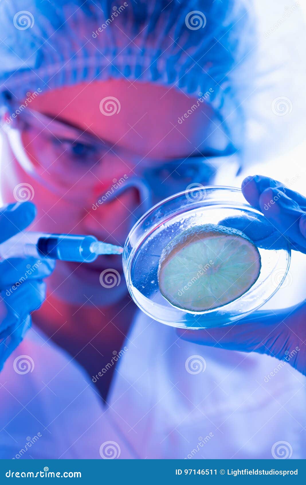 Scientist during Work at Modern Biological Laboratory Stock Image ...