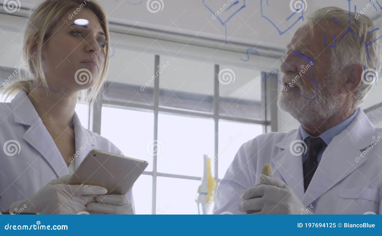 Scientist Work with Science Equipment in Laboratory. Scientific ...