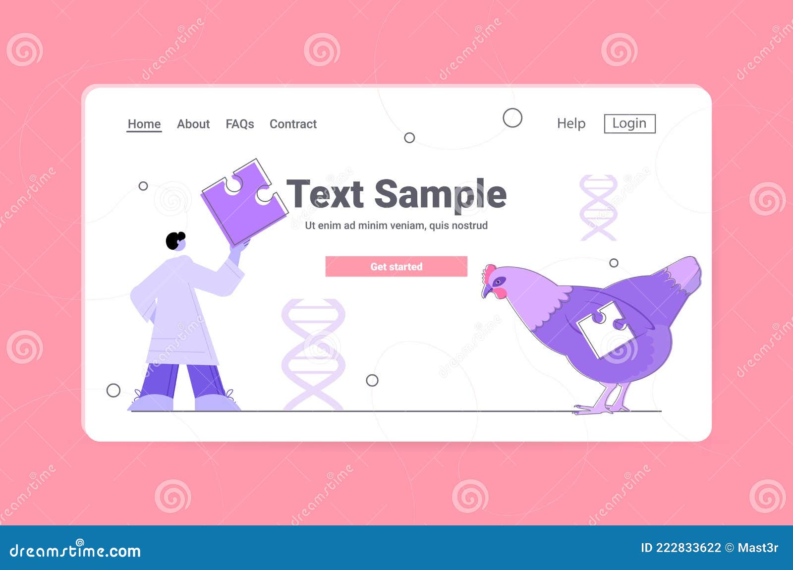 Scientist Working with DNA of Chicken Researcher Making Experiment in ...