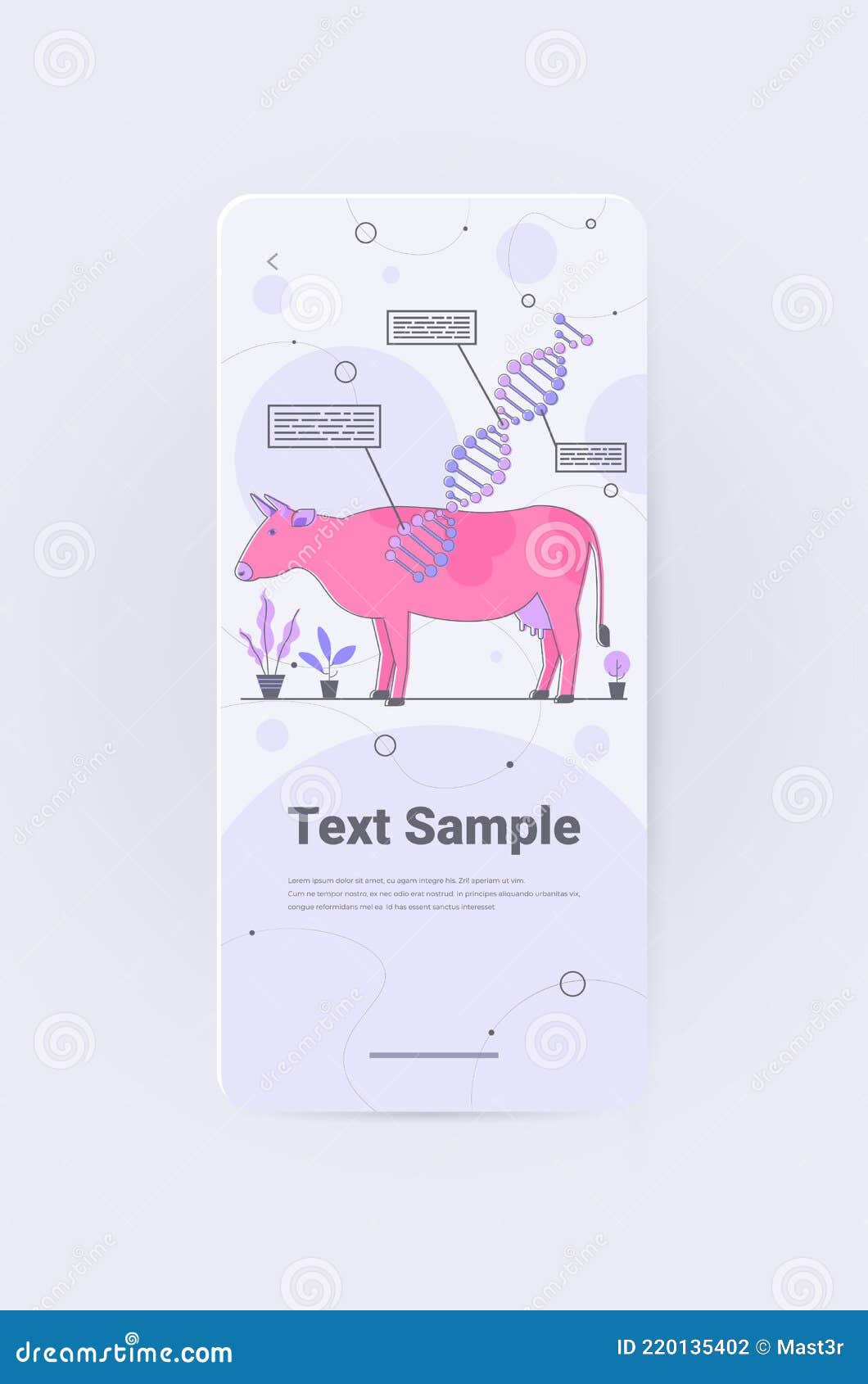 Scientist Working with DNA of Cow Researcher Making Experiment in Lab ...