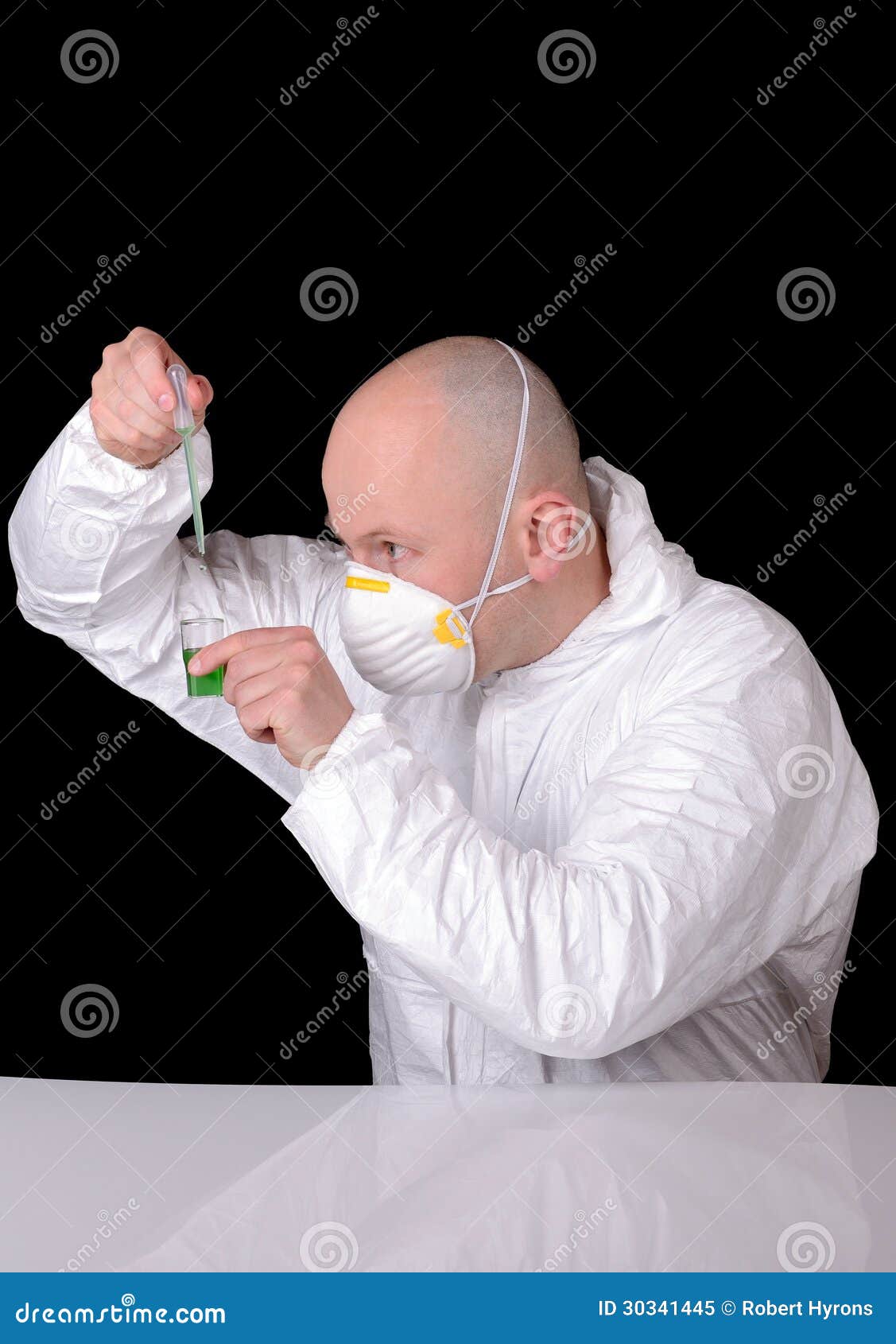 Scientist working stock image. Image of coat, dish, caucasian - 30341445