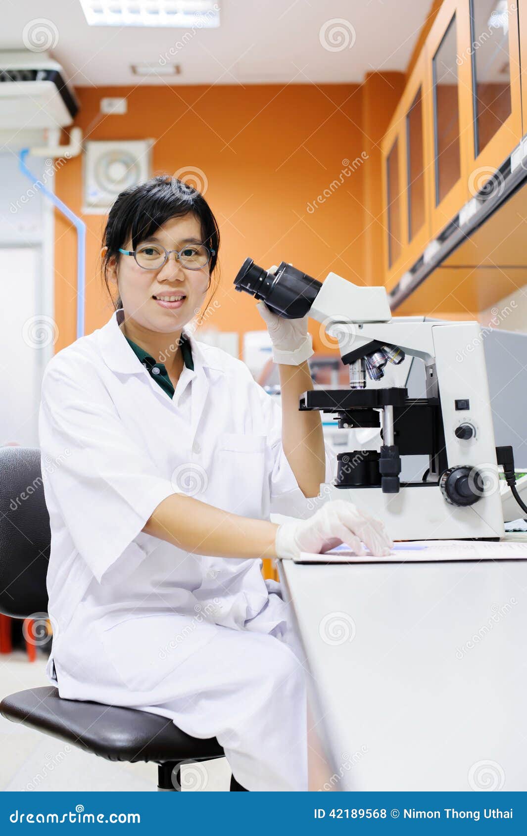 Scientist Working at Laboratory Stock Photo - Image of medical ...