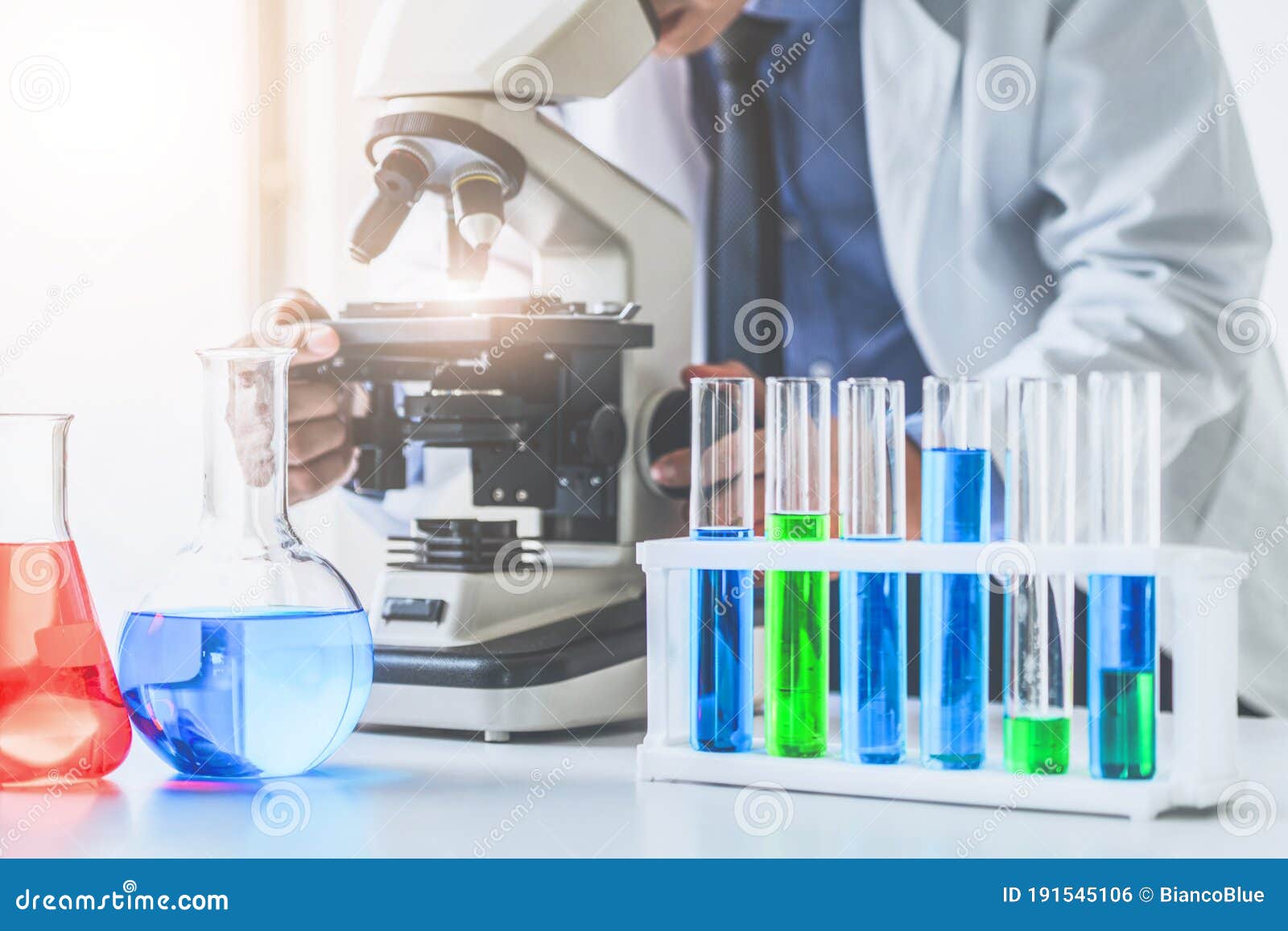 Scientist Working in Pharmaceutical Laboratory. Stock Photo - Image of ...
