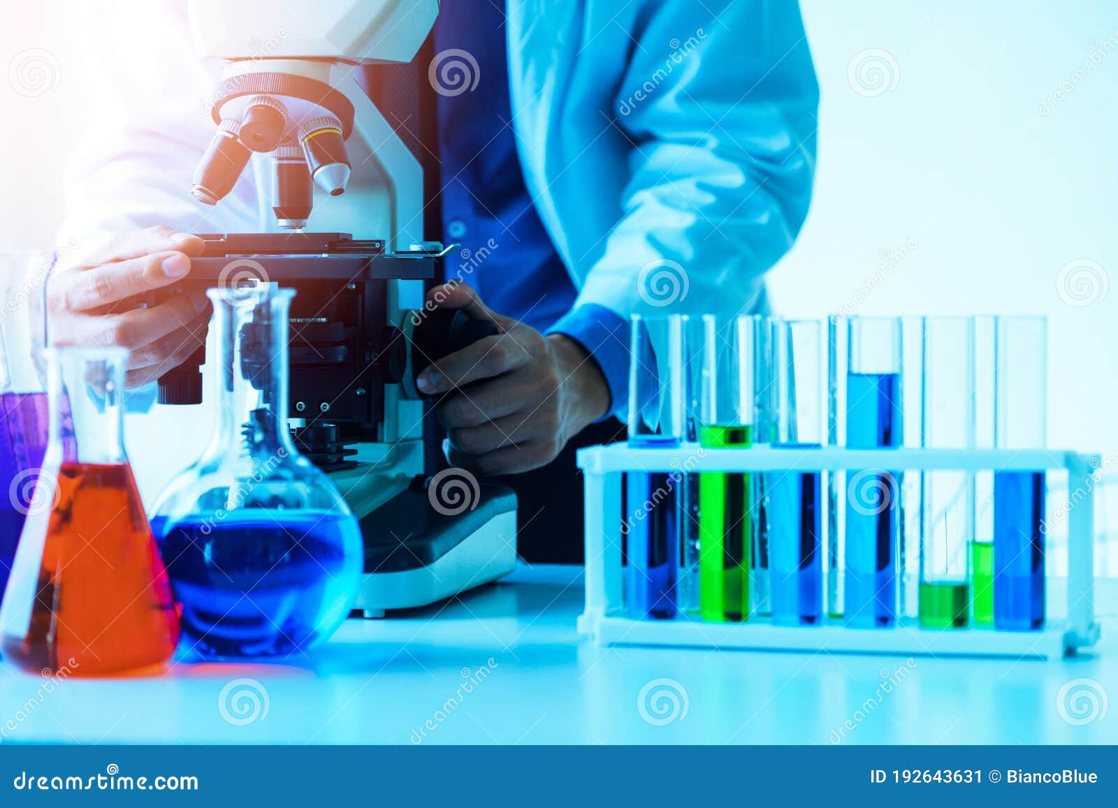 Scientist Working in Pharmaceutical Laboratory. Stock Image - Image of ...