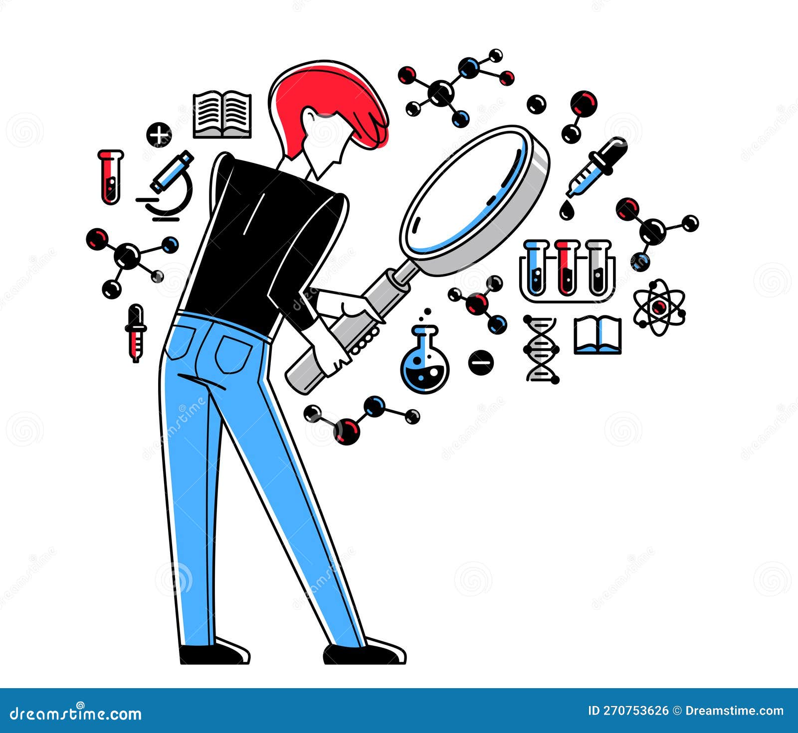 Scientist Working on Some Science Research or Invention, Discovering ...