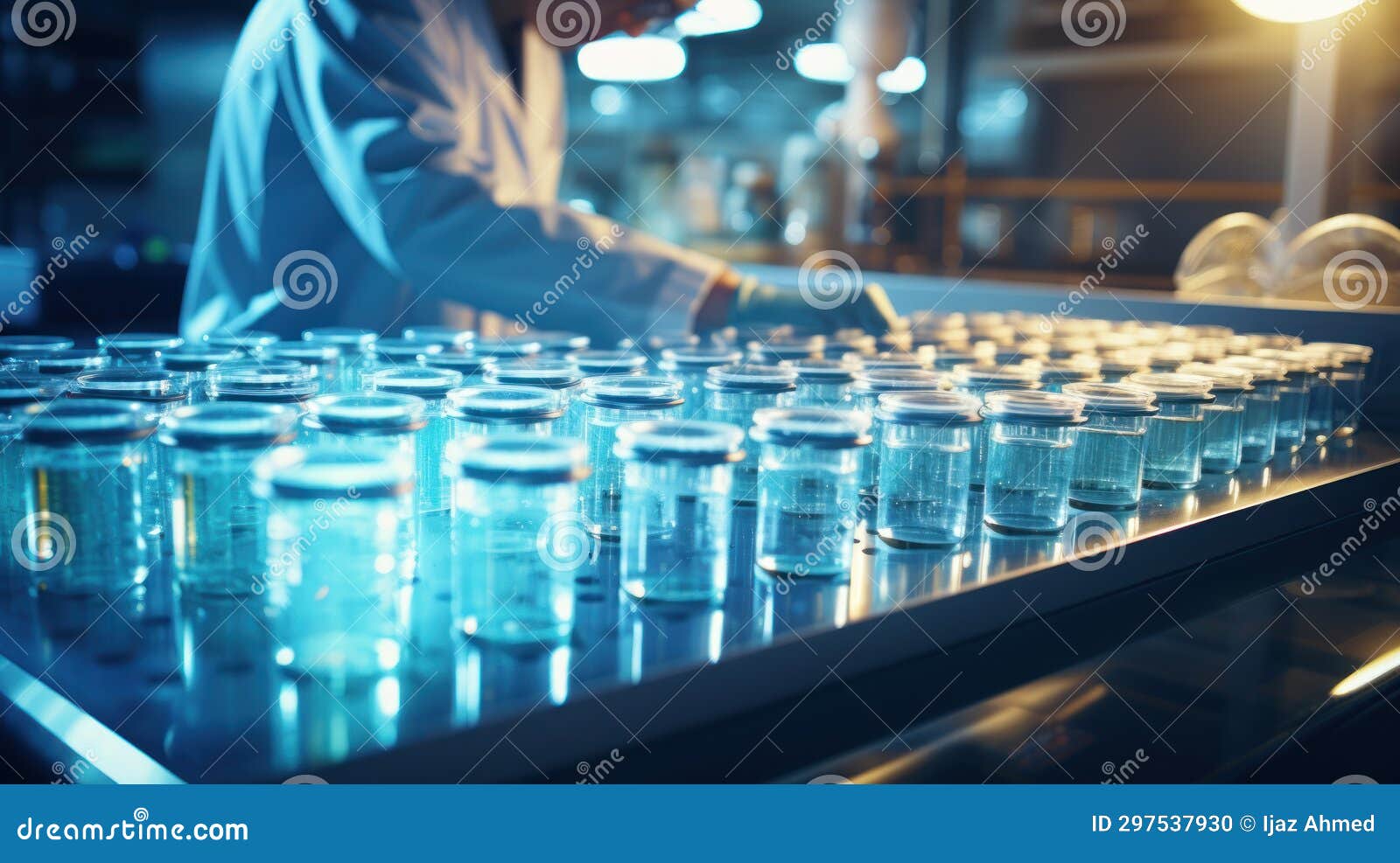Scientist Working with Test Tubes in Laboratory Stock Photo - Image of ...