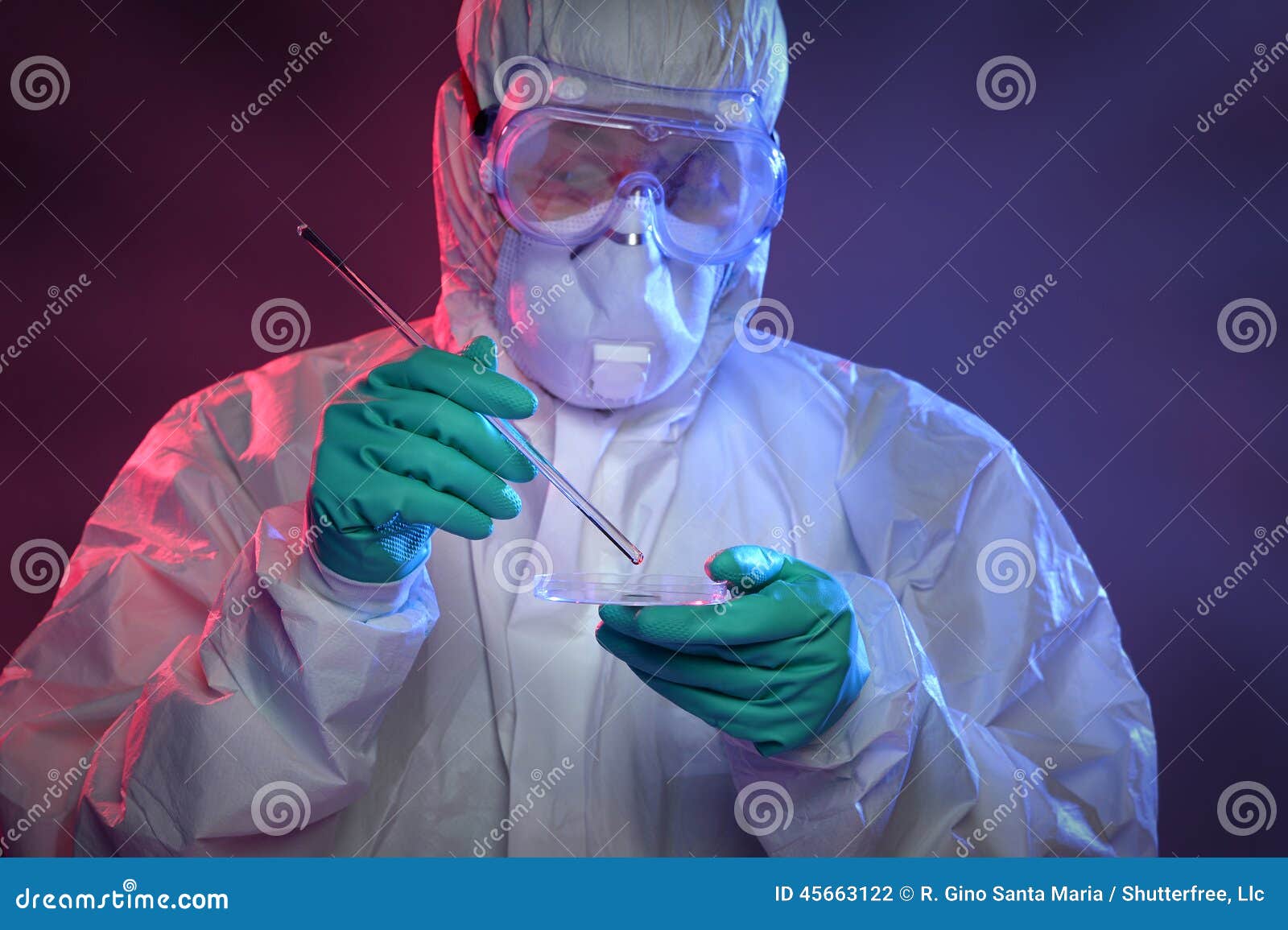 Scientist Working with Virus Stock Photo - Image of medicine, bacteria ...