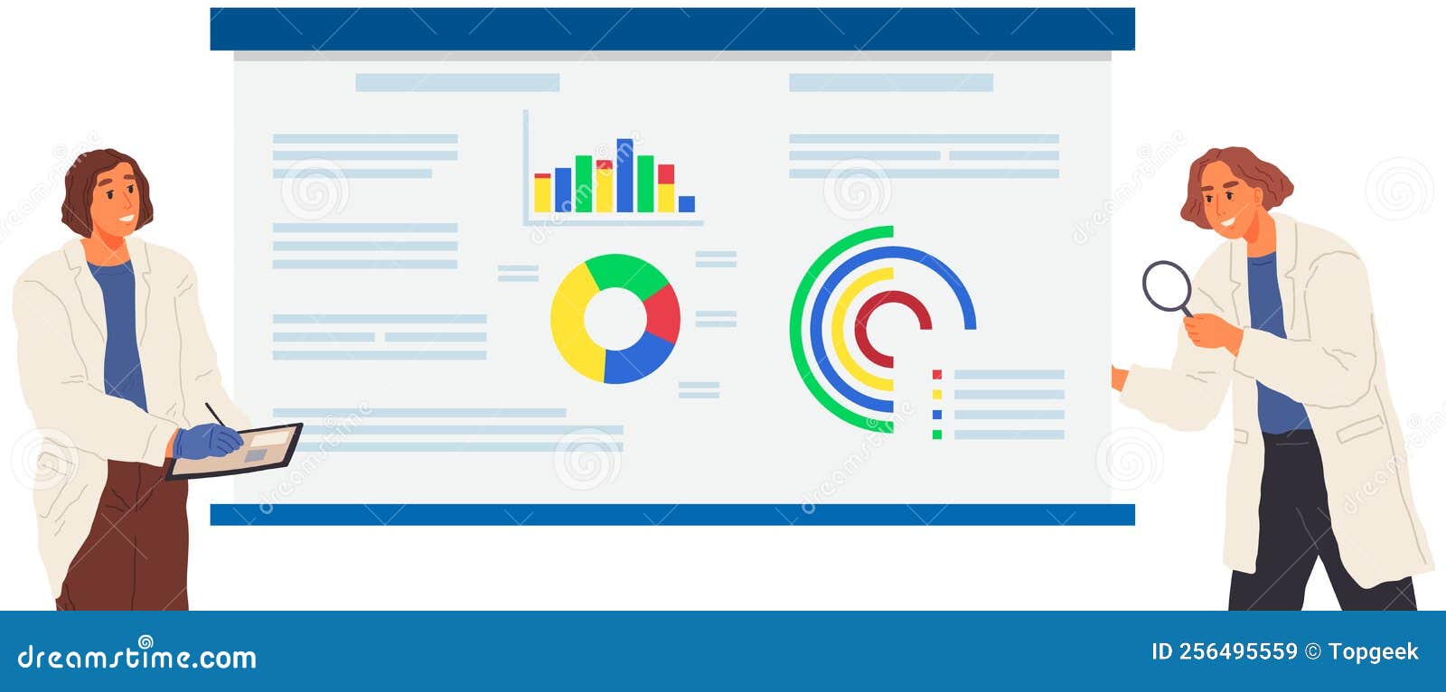 Scientist Works with Data Analytics and Research of Statistics. Woman ... Scientist Works with Data Analytics and Research of Statistics. Woman ...