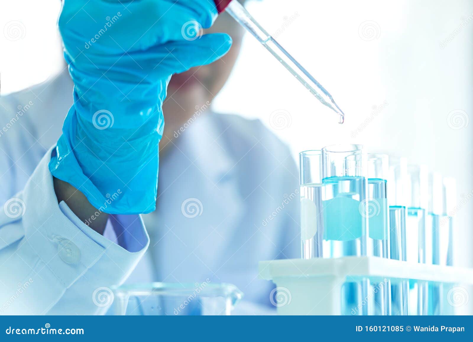 Scientists Analyzing Study Data and Evaluating Microscope Success for ...