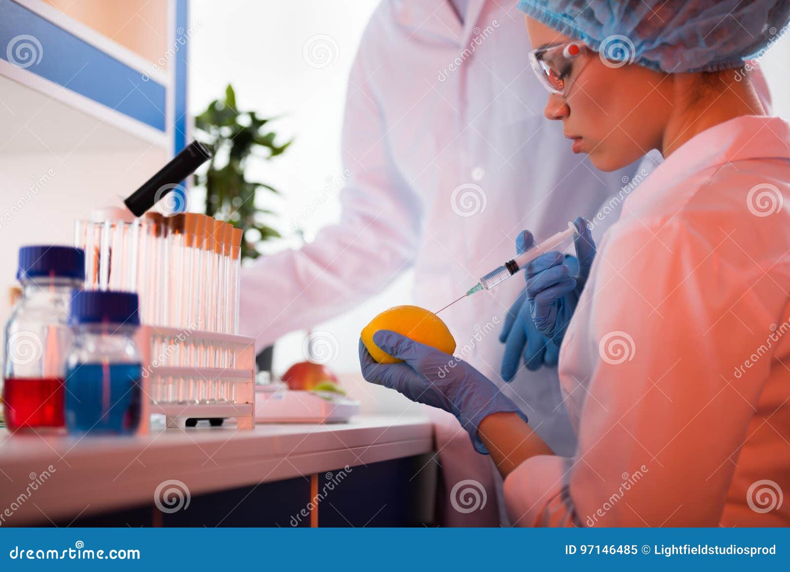 Scientists at Botanical Laboratory Stock Image - Image of young ...