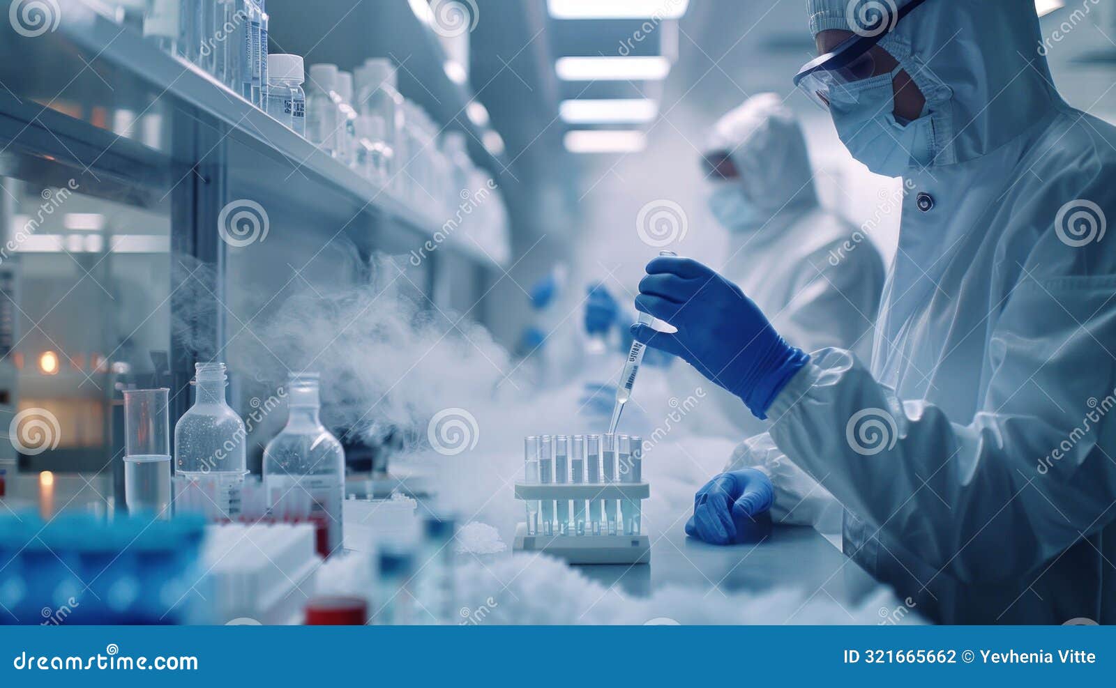 Scientists Conducting Experiments in a High-Tech Laboratory. Generative ...