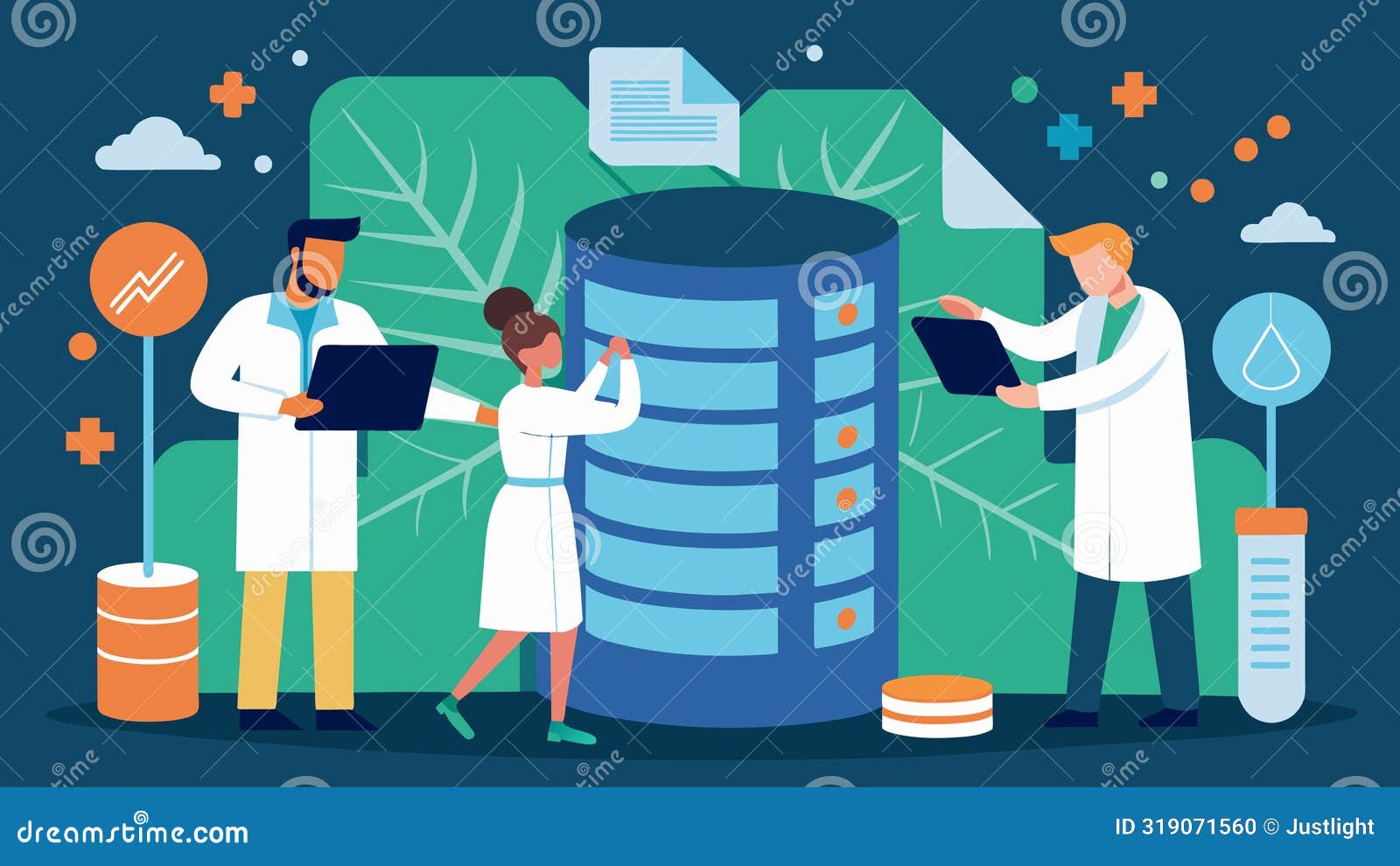 Scientists Diligently Entering Data into a Database Ensuring Accuracy ... Scientists Diligently Entering Data into a Database Ensuring Accuracy ...