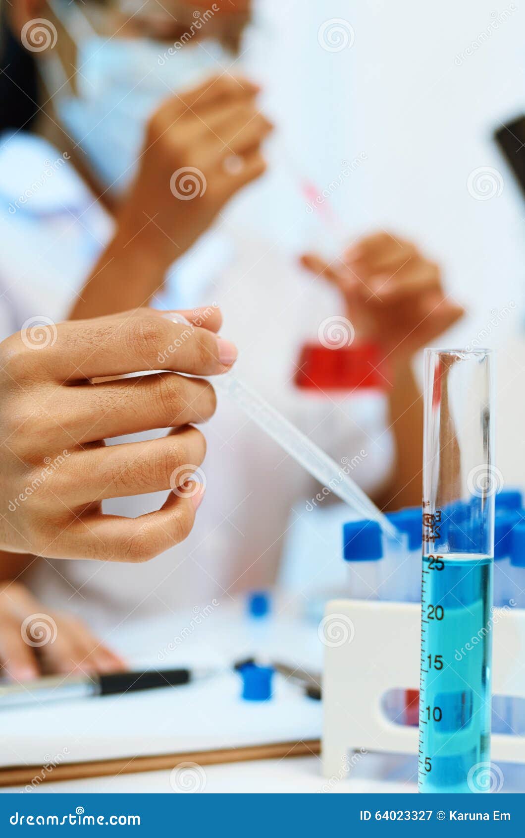 Scientists Are Experimenting And Research With Molecule Model, DNA ...