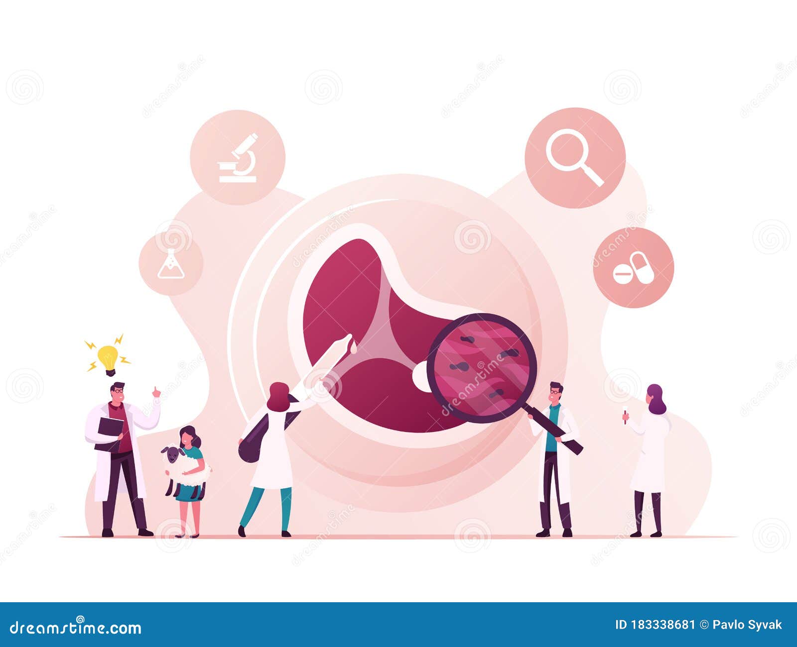 Cultured Raw Red Meat Made From Animal Cells Artificial Lab Grown Meat ...