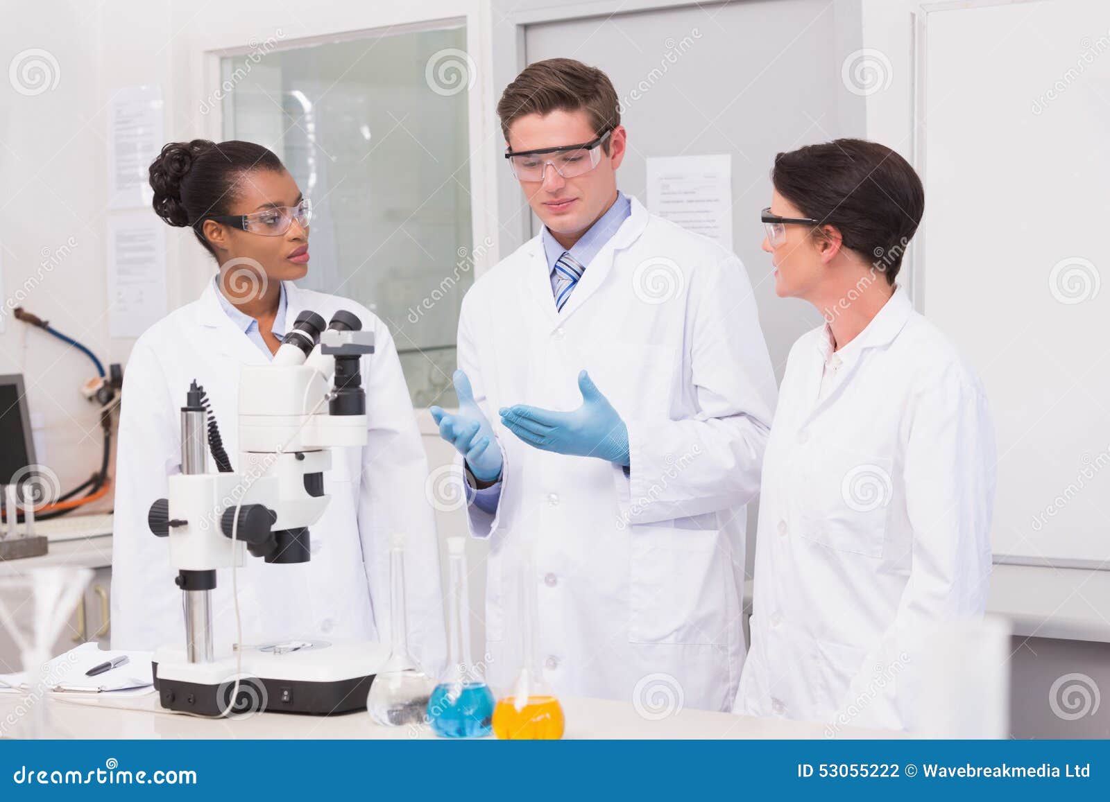 Scientists Having a Conversation Stock Photo - Image of american ...