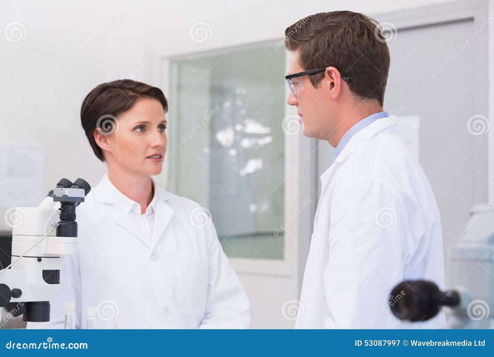 Scientists Having a Conversation Stock Image - Image of research ...