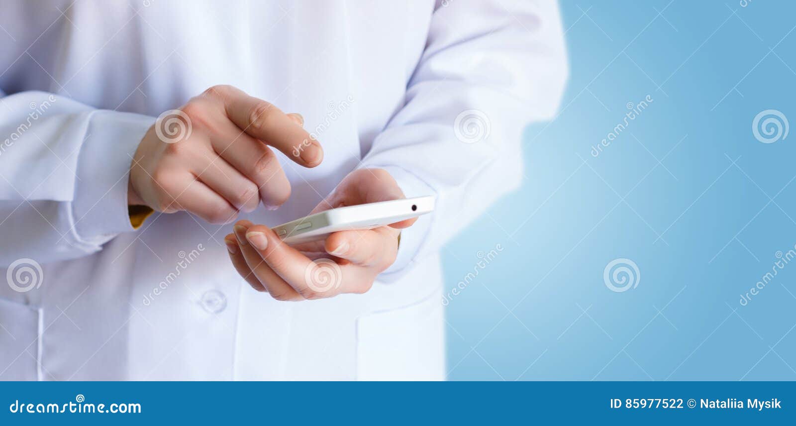 Scientists or Health Professional Working in a Mobile Phone. Stock ...