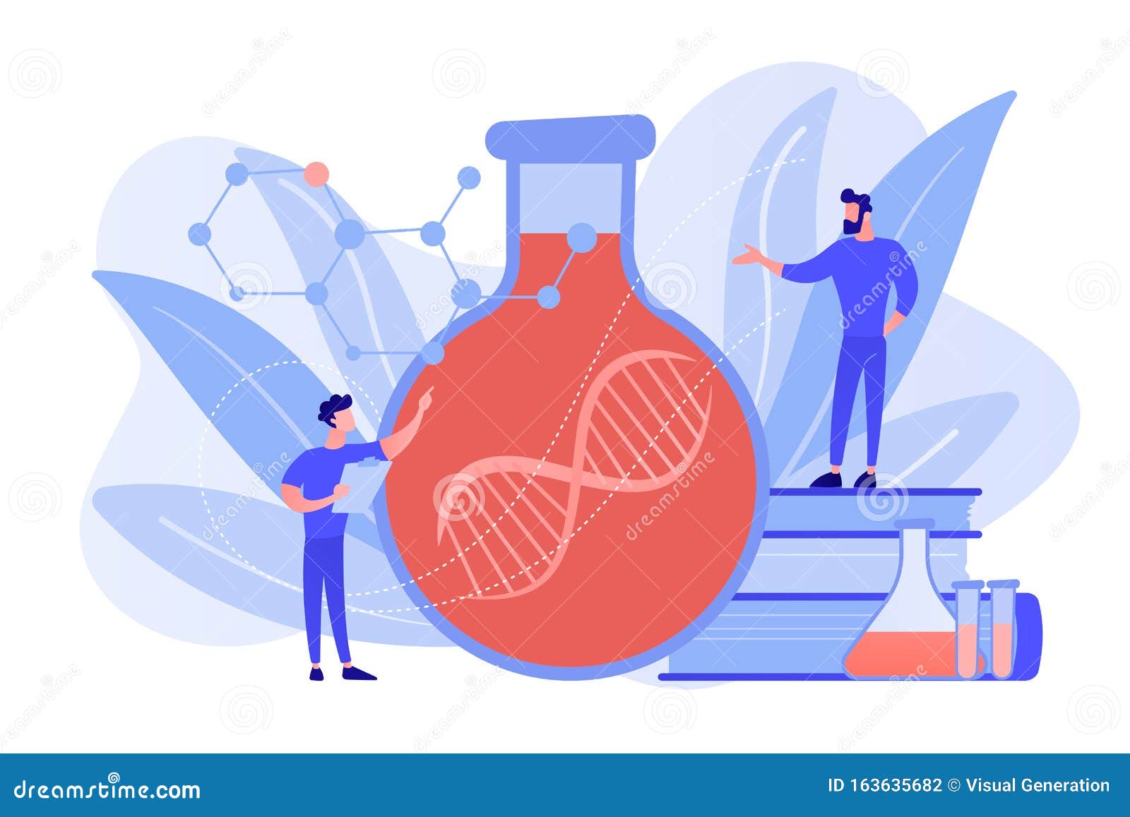 Gene Therapy Concept Vector Illustration. Stock Vector - Illustration ...