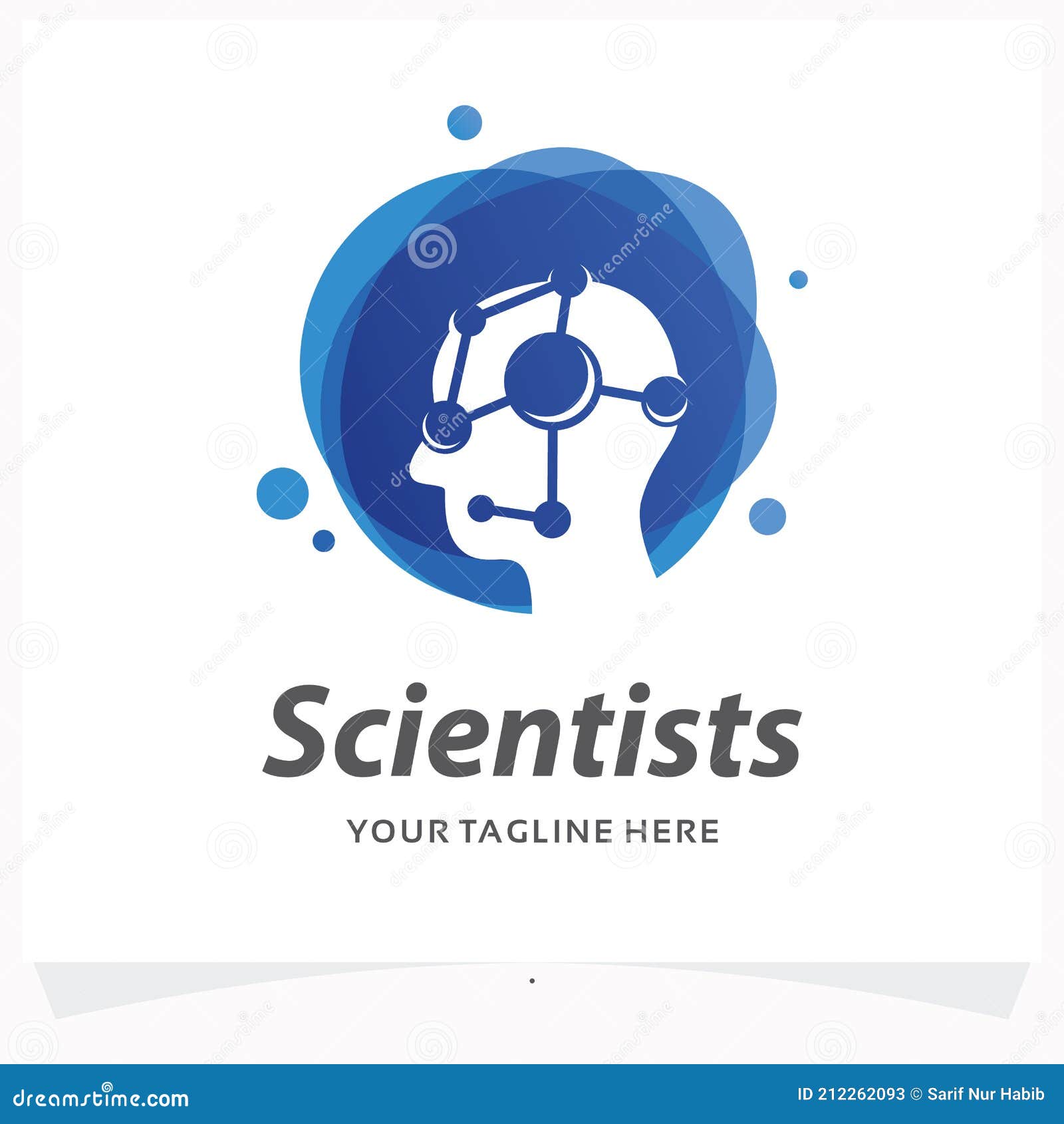 Scientists Logo Design Template Stock Vector - Illustration of research ...