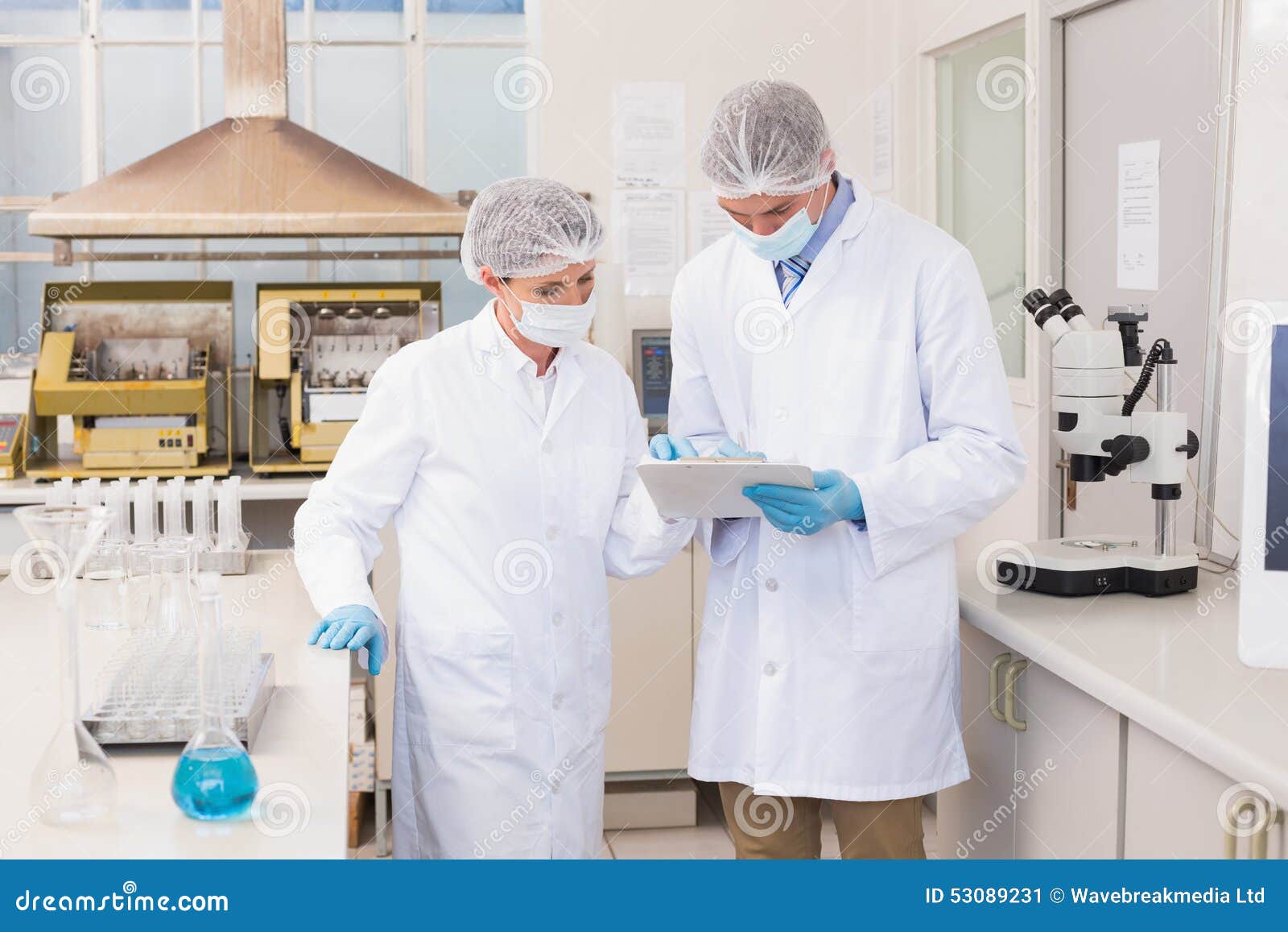 Scientists Looking at Clipboard Stock Image - Image of looking ...