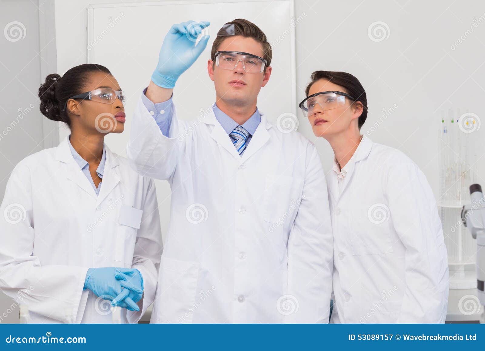 Scientists Looking at Experimentation Stock Image - Image of examining ...