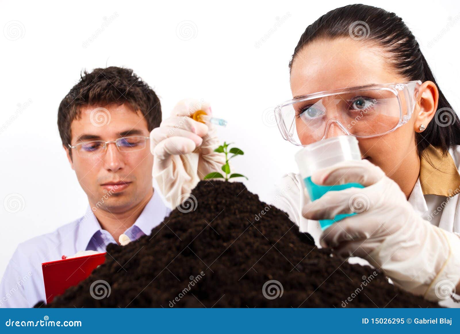 Scientists Making Experiment Stock Image - Image of genetically ...