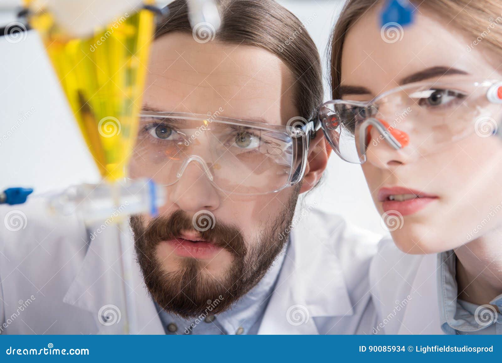 Scientists Making Experiment Stock Photo - Image of caucasian ...
