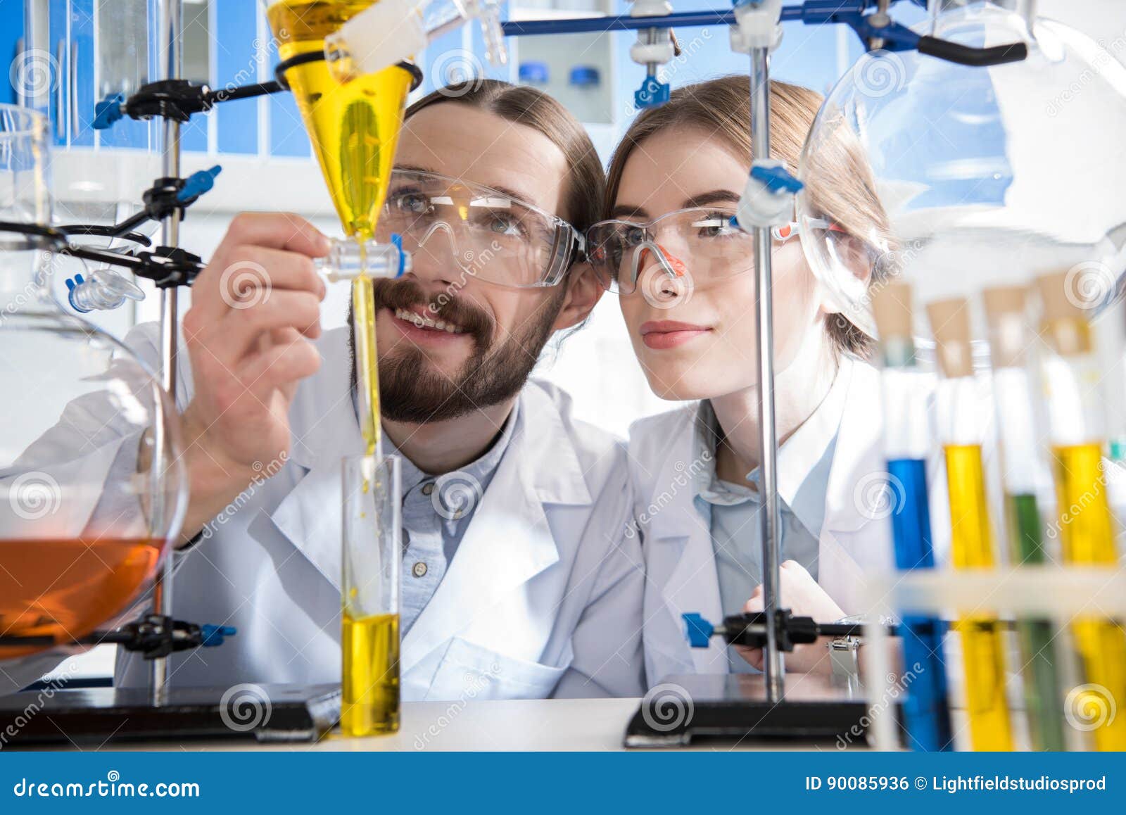 Scientists Making Experiment Stock Photo - Image of caucasian ...