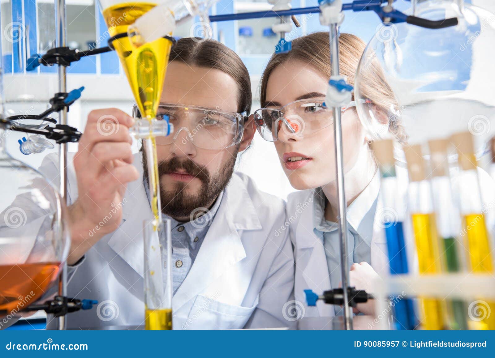 Scientists Making Experiment Stock Image - Image of professional ...