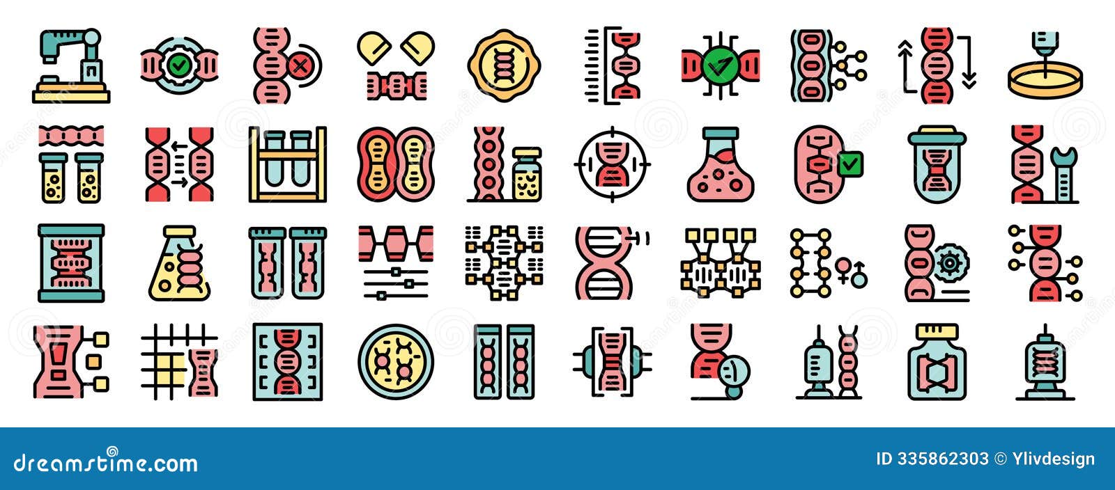 Scientists Modifying Dna Using Various Equipment and Methods Stock ...