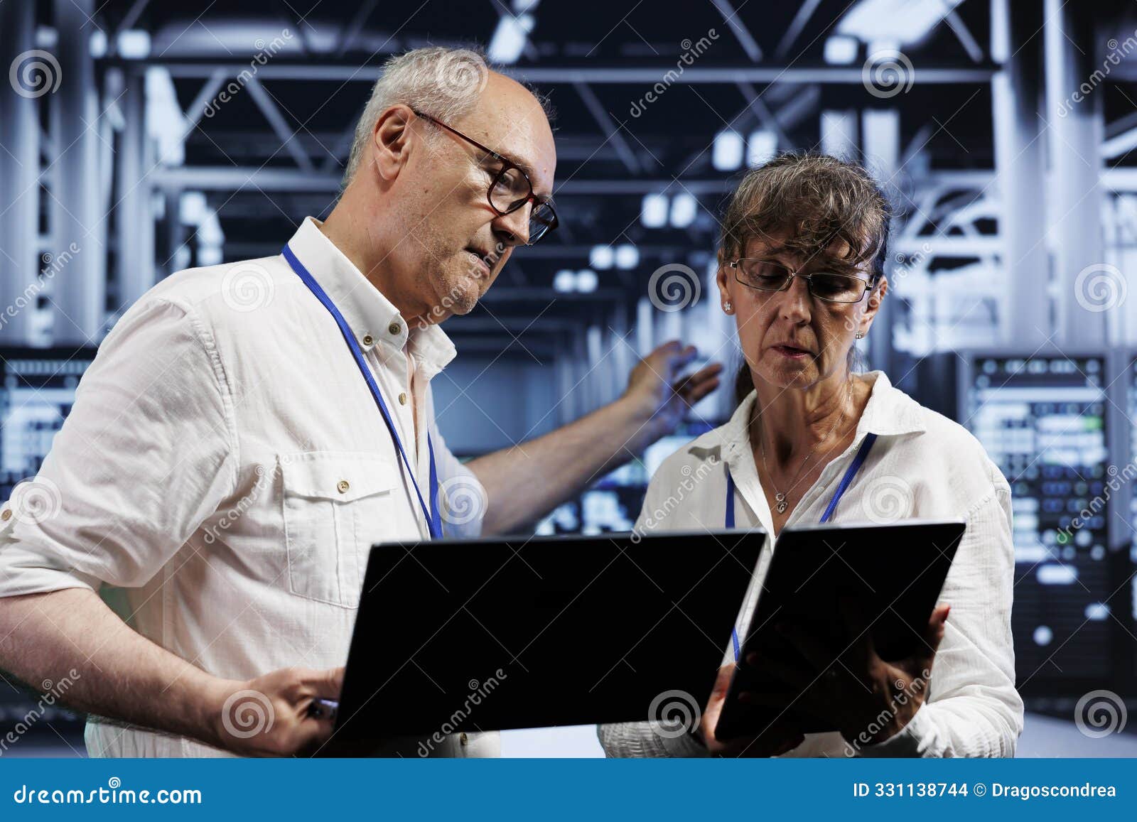 Scientists Perform Server Tests Stock Photo - Image of internet ...