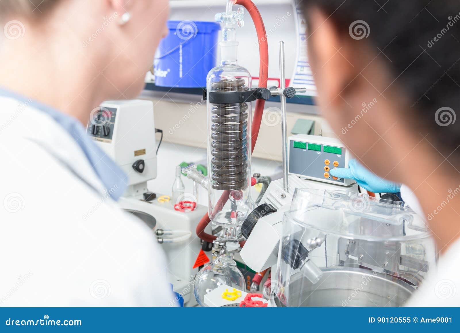 Scientists Preparing Experiment in Research Lab Stock Image - Image of ...