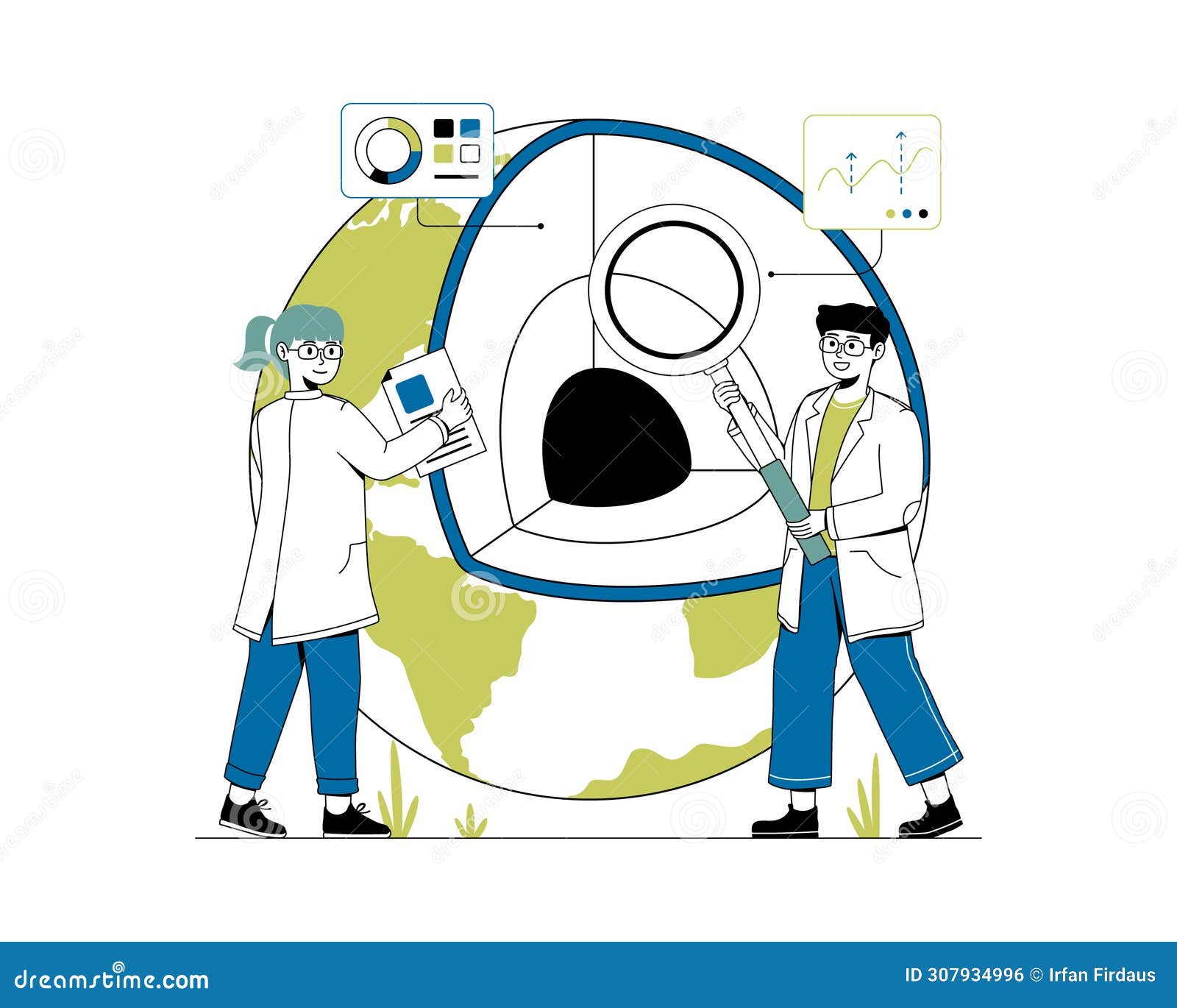 Scientists Take Care of Nature and Study the Ecological Environment ...