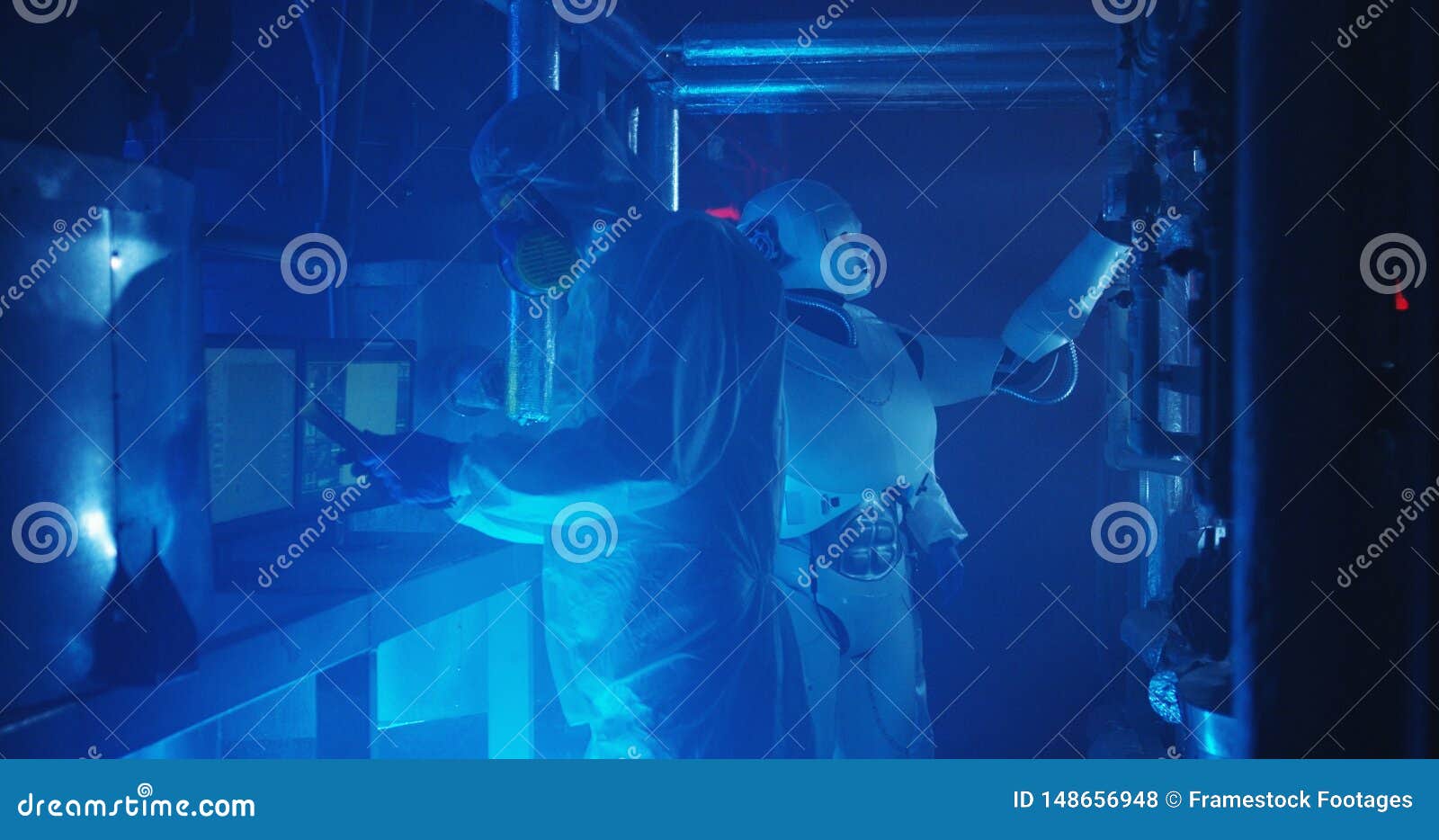 Scientists Testing Humanoid Robot Stock Photo - Image of scientists ...