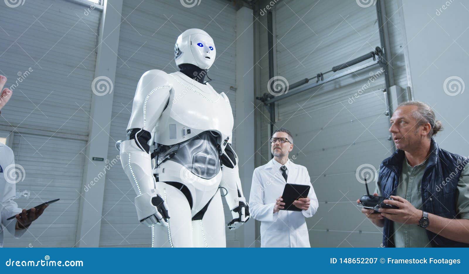 Scientists Testing Robots Movement Stock Image - Image of balance ...