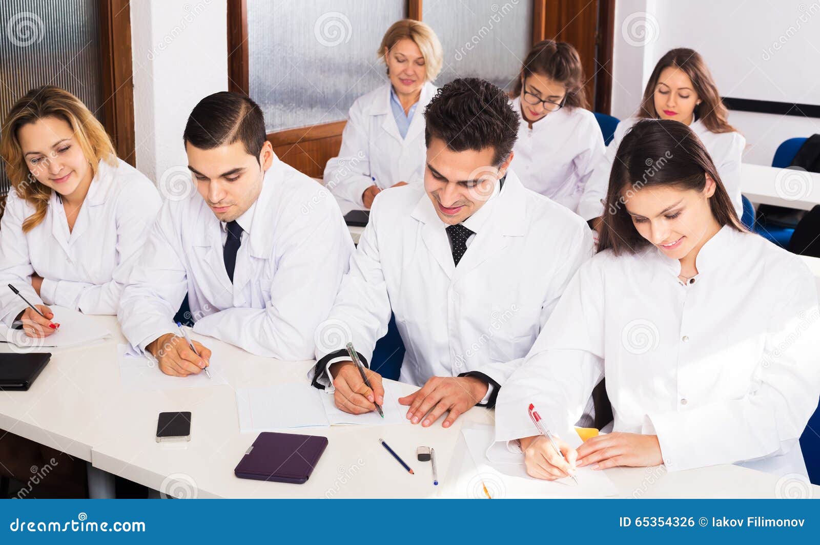 Scientists at Training Courses Stock Photo - Image of physician ...