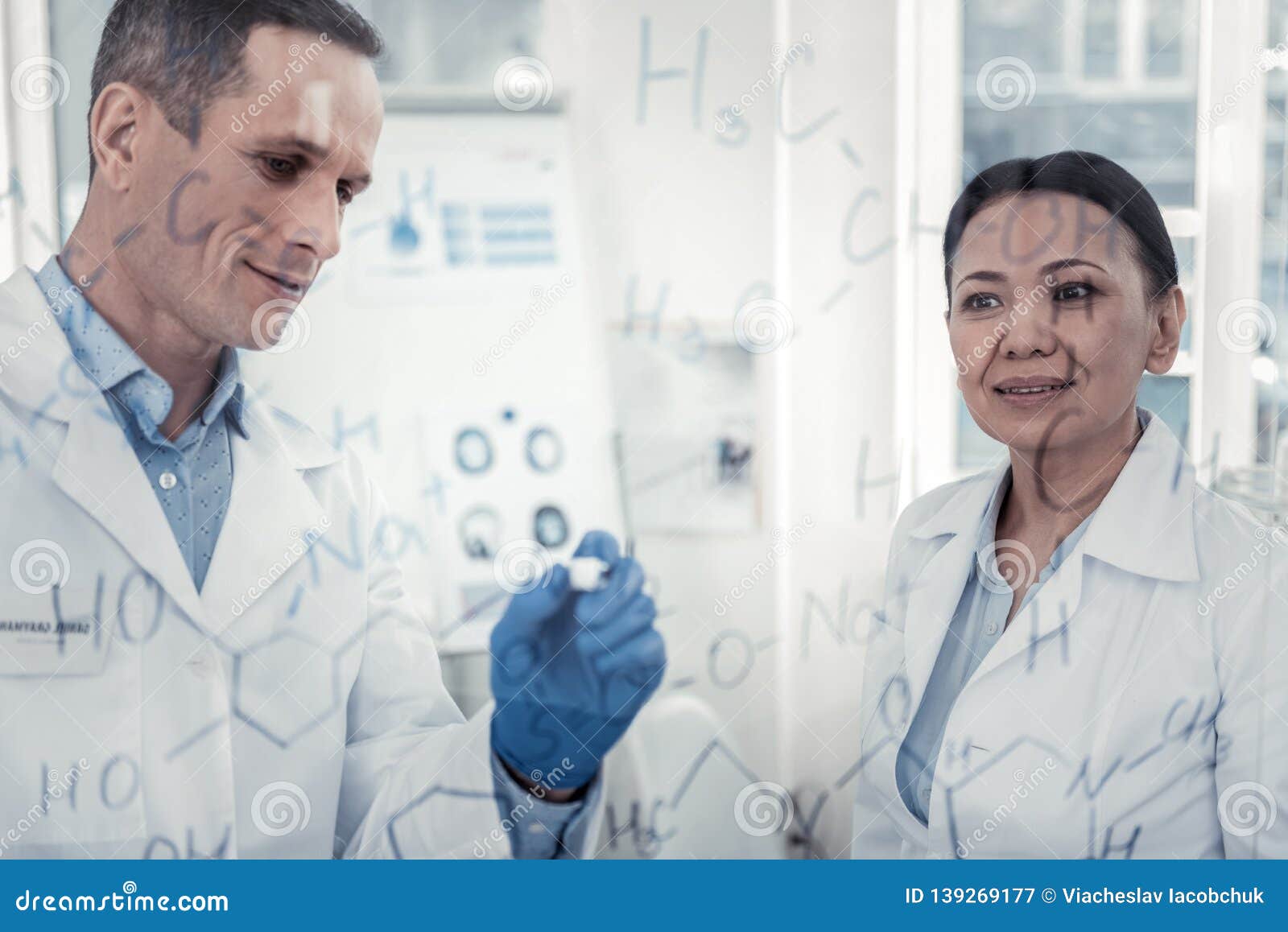 Scientists Trying To Figure Out the Solution of Important Issue Stock ...